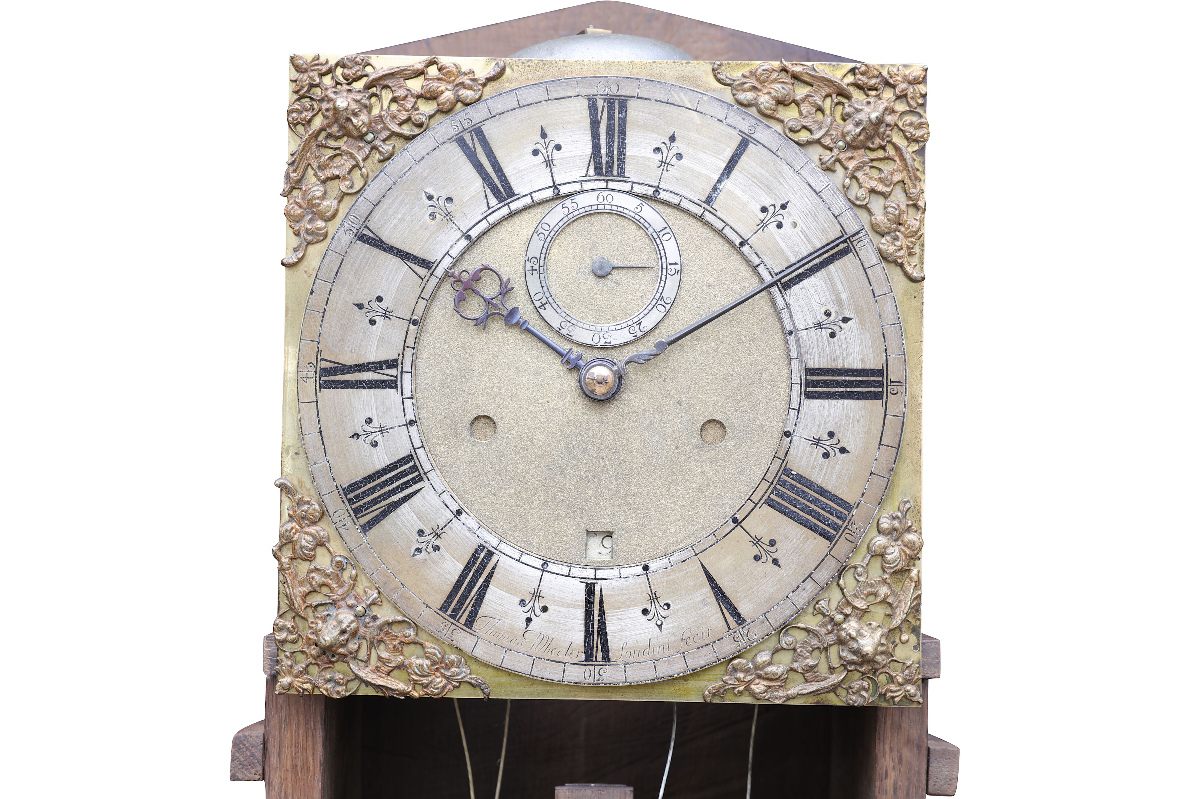 Lot 1 - A RARE LATE 17TH CENTURY CLOCK WITH TEN INCH
