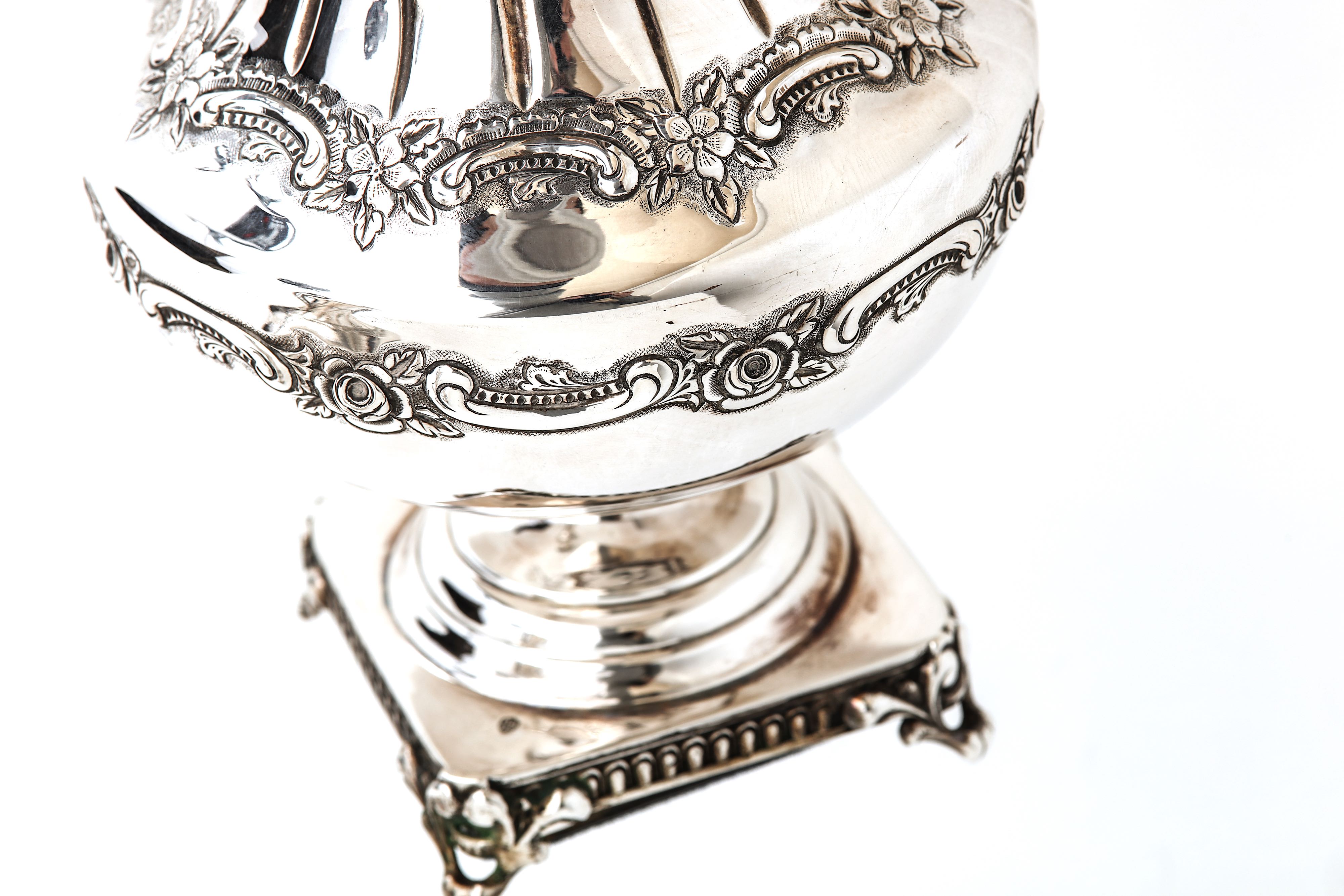 Lot 328 - A pair of 20th century Greek sterling silver