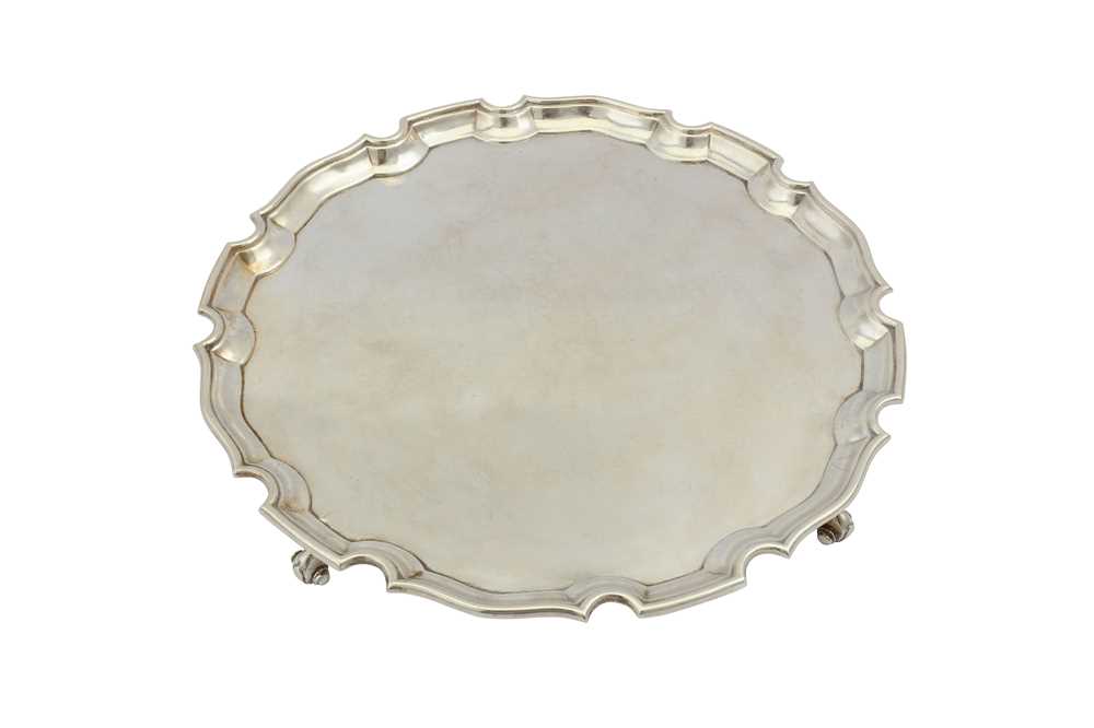 Lot 666 - An Elizabeth II sterling silver salver,