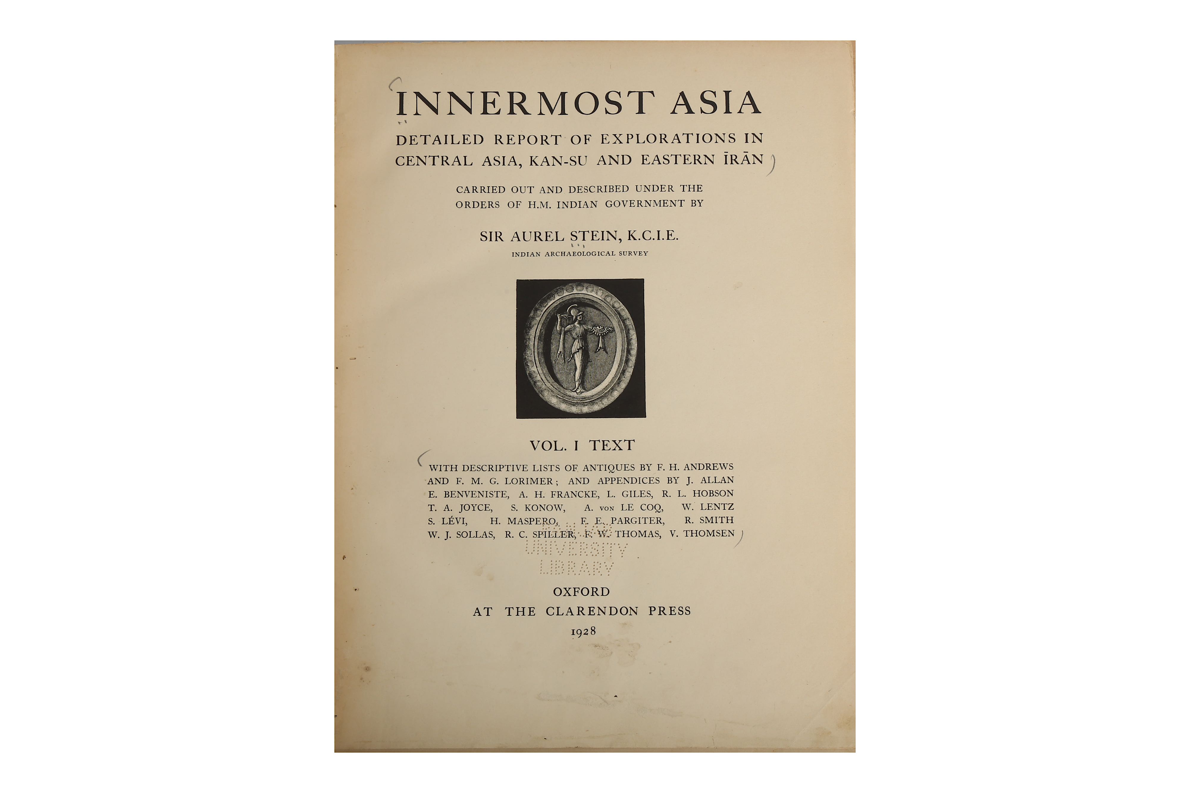 Lot 644 - INNERMOST ASIA, DETAILED REPORT OF