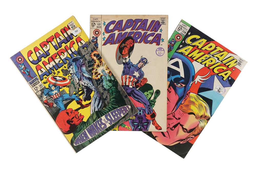 Lot 502 - Captain America.- A collection of comics,