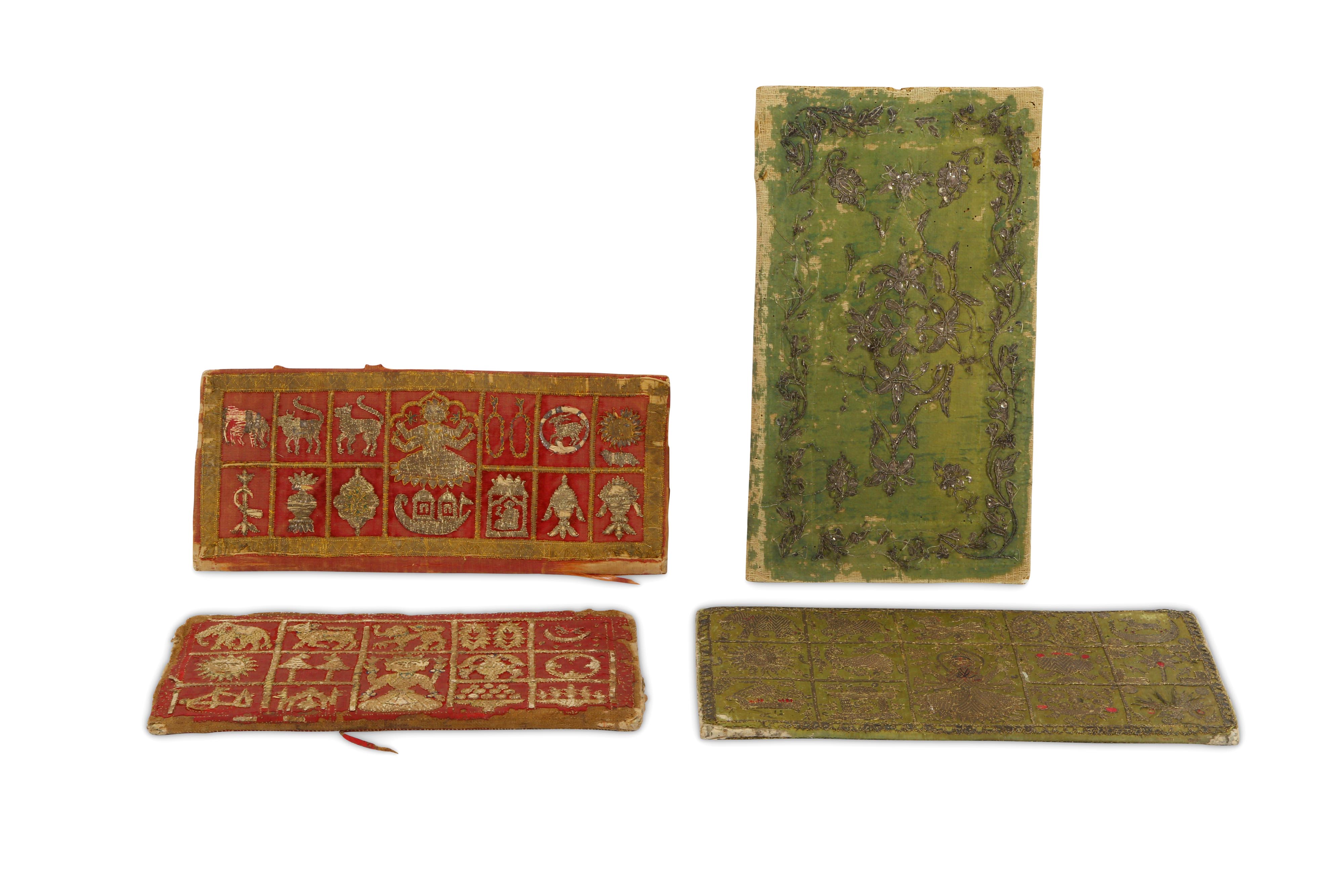 Lot 868 - FOUR JAIN BOOK COVERS Gujarat, North West