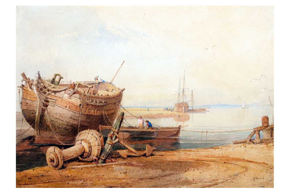 Lot 52 - SAMUEL PROUT (BRITISH 1783-1852) The breaking