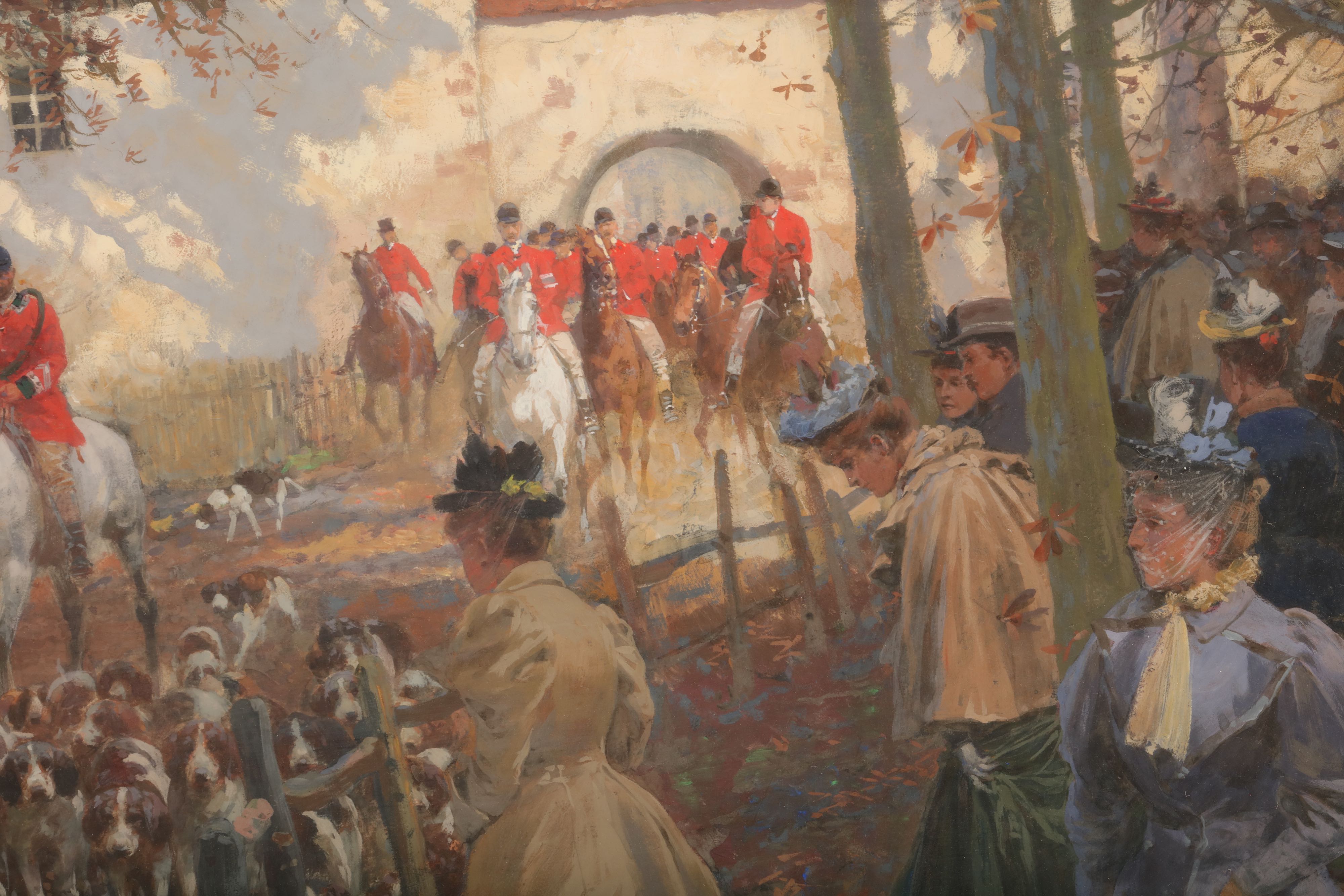 Lot 128 - GEORG KARL KOCH (GERMAN 1857-1930) The hunt