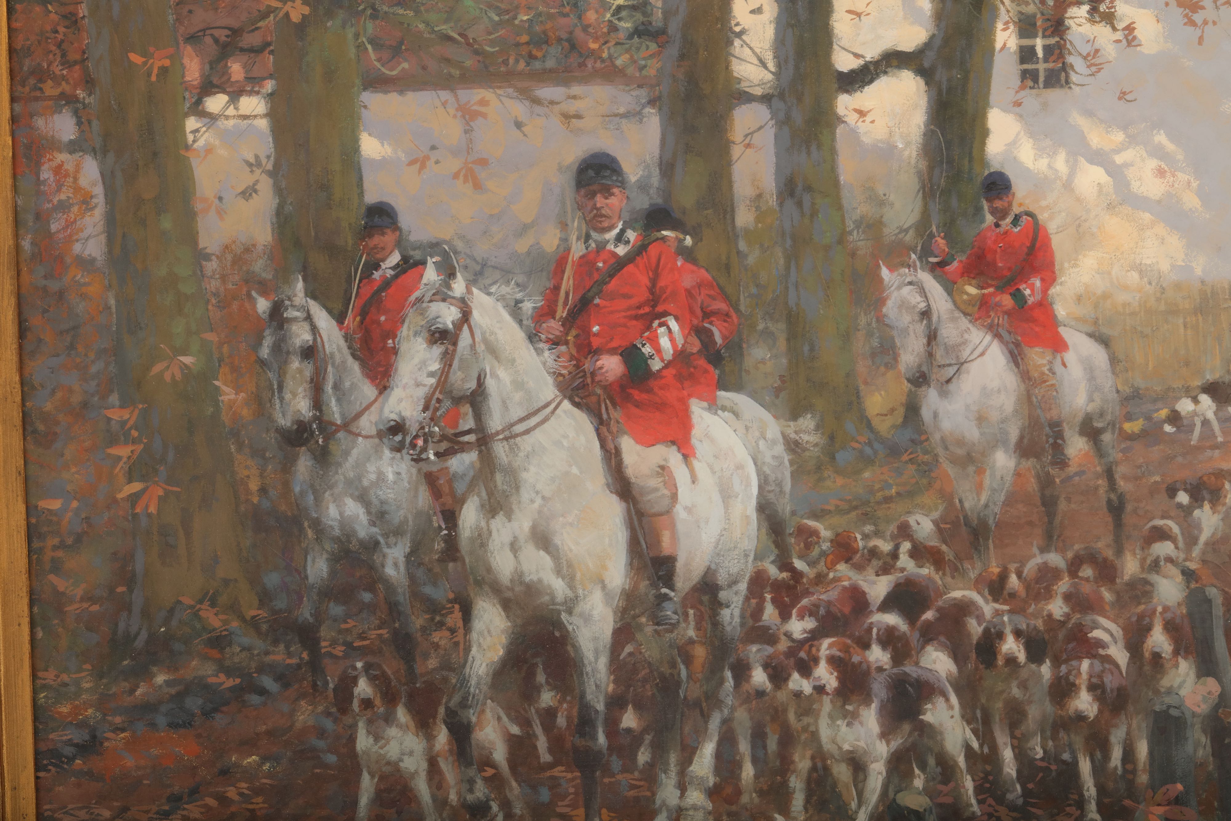 Lot 128 - GEORG KARL KOCH (GERMAN 1857-1930) The hunt