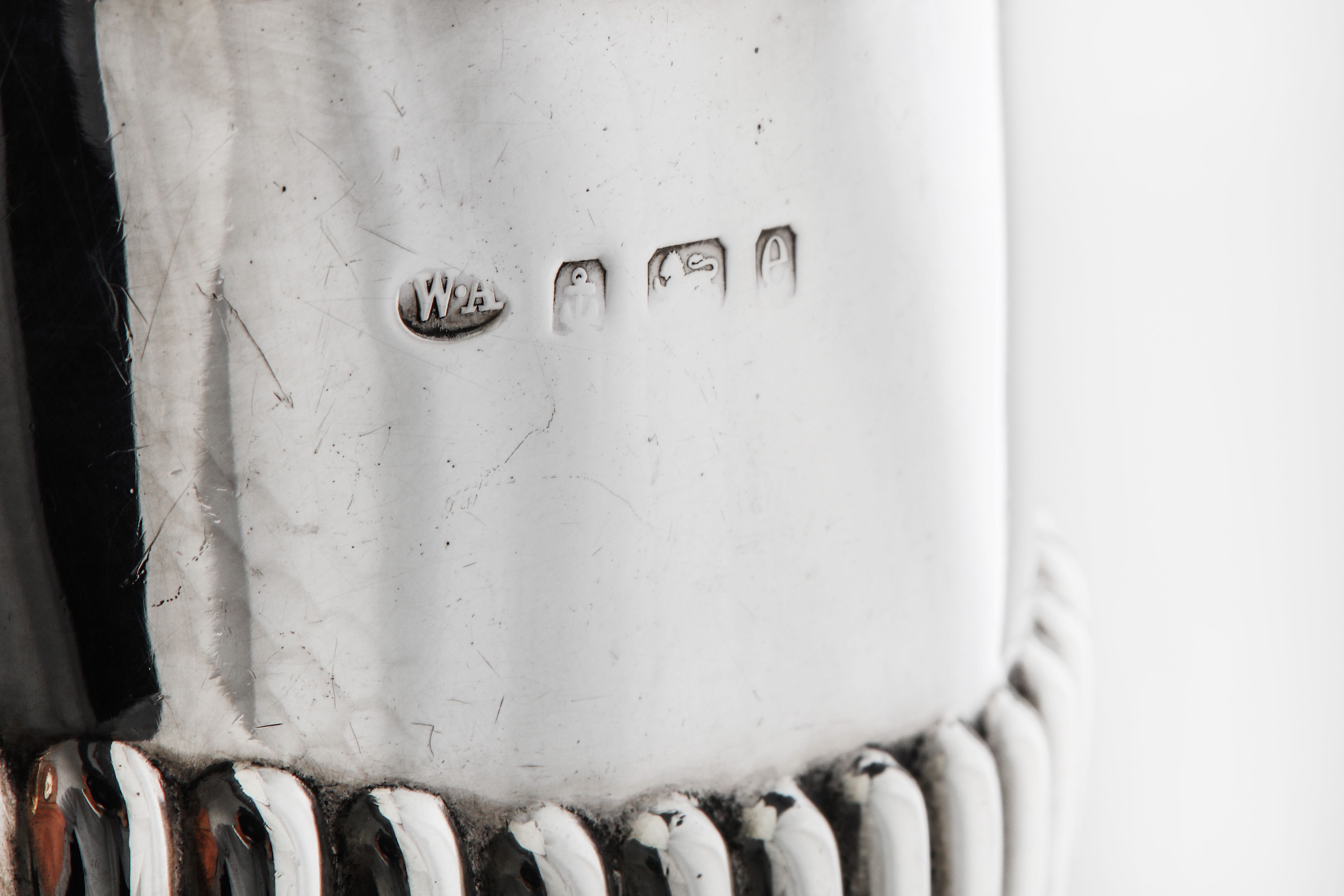 Lot 240 - A matched Edwardian sterling silver