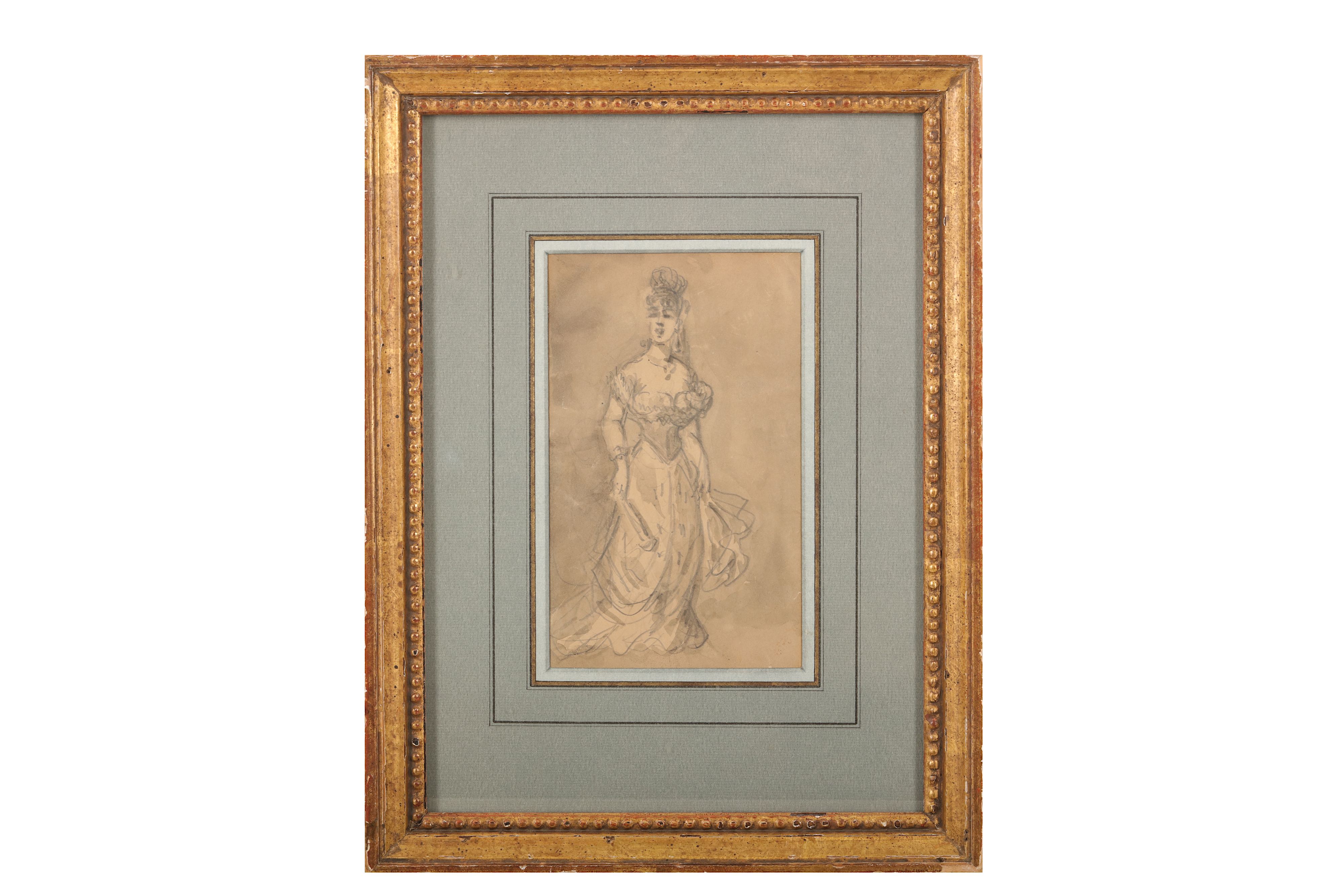 Lot 75 - CONSTANTIN GUYS (FRENCH 1802-1892) Au Bal