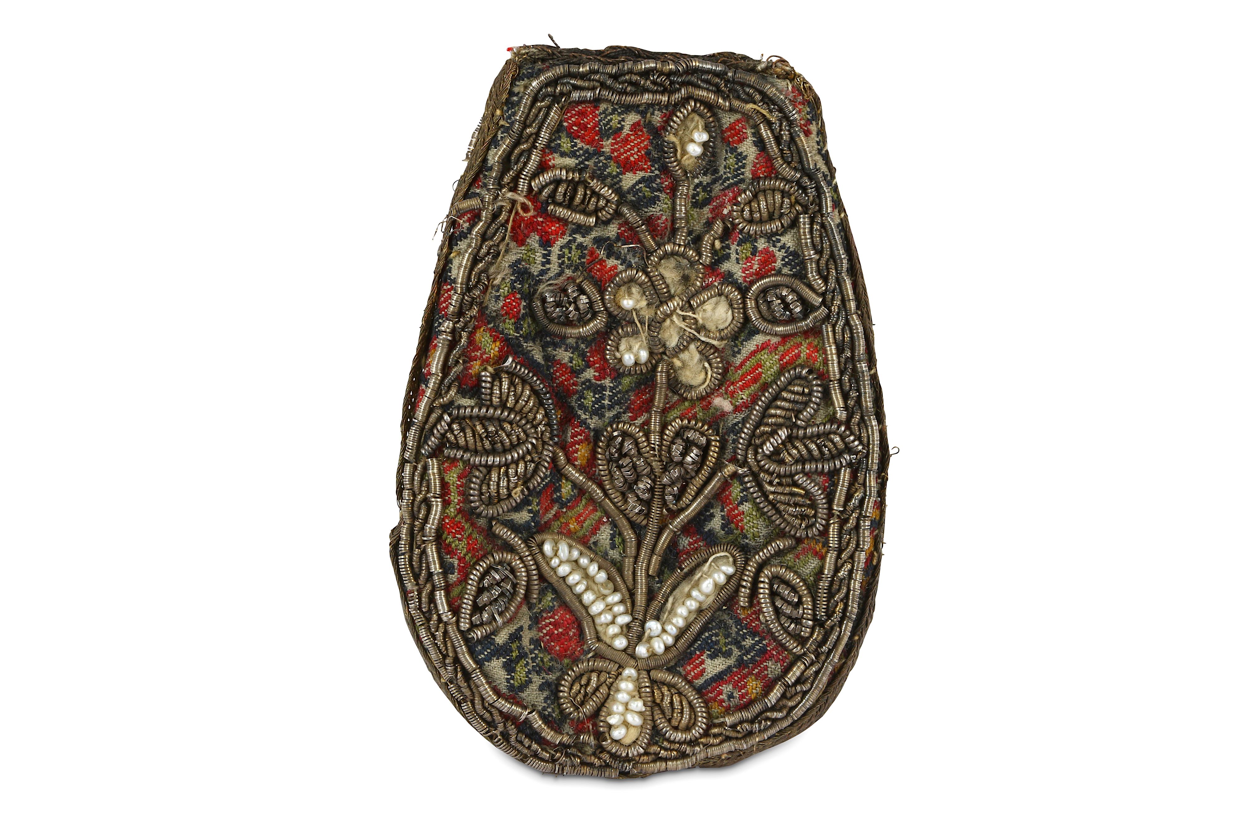 Lot 261 - A TERMEH SORMEH DAN (KOHL POUCH) Possibly
