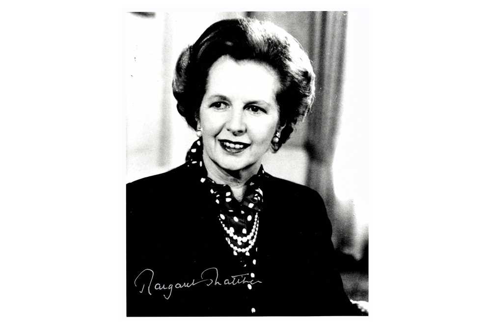 Lot 304 - Thatcher (Margaret) Black and white, head