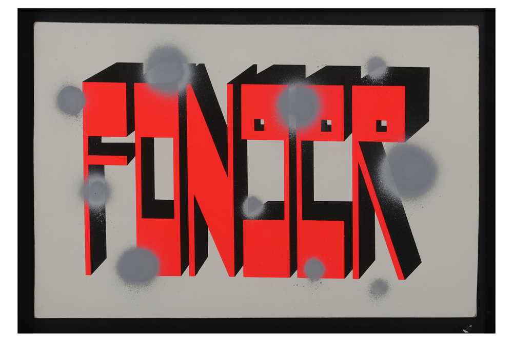Lot 15 - Barry McGee (American) 'Fonger' Spray paint