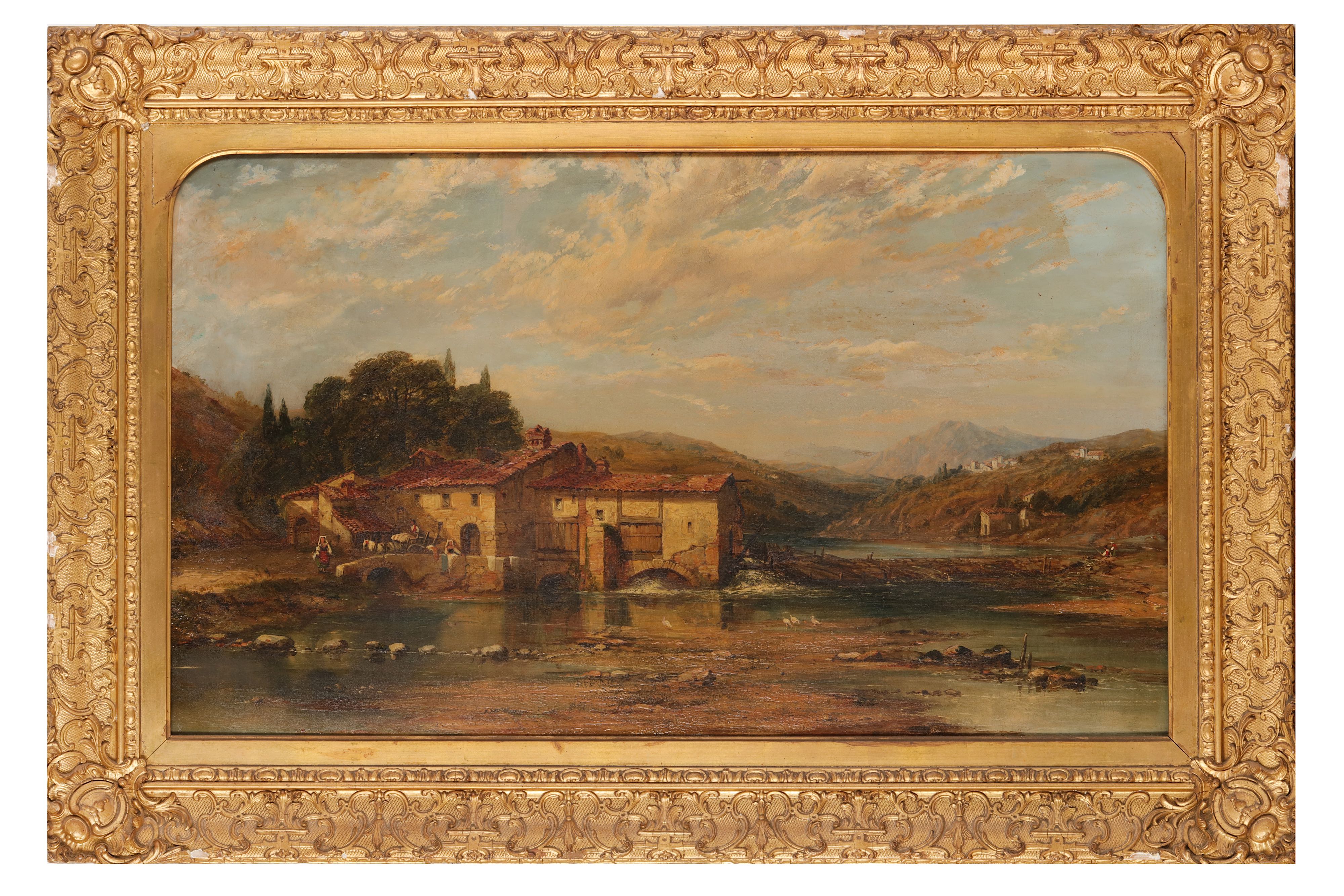 Lot 281 - WILLIAM OLIVER (BRITISH 1804-1853) Mill on