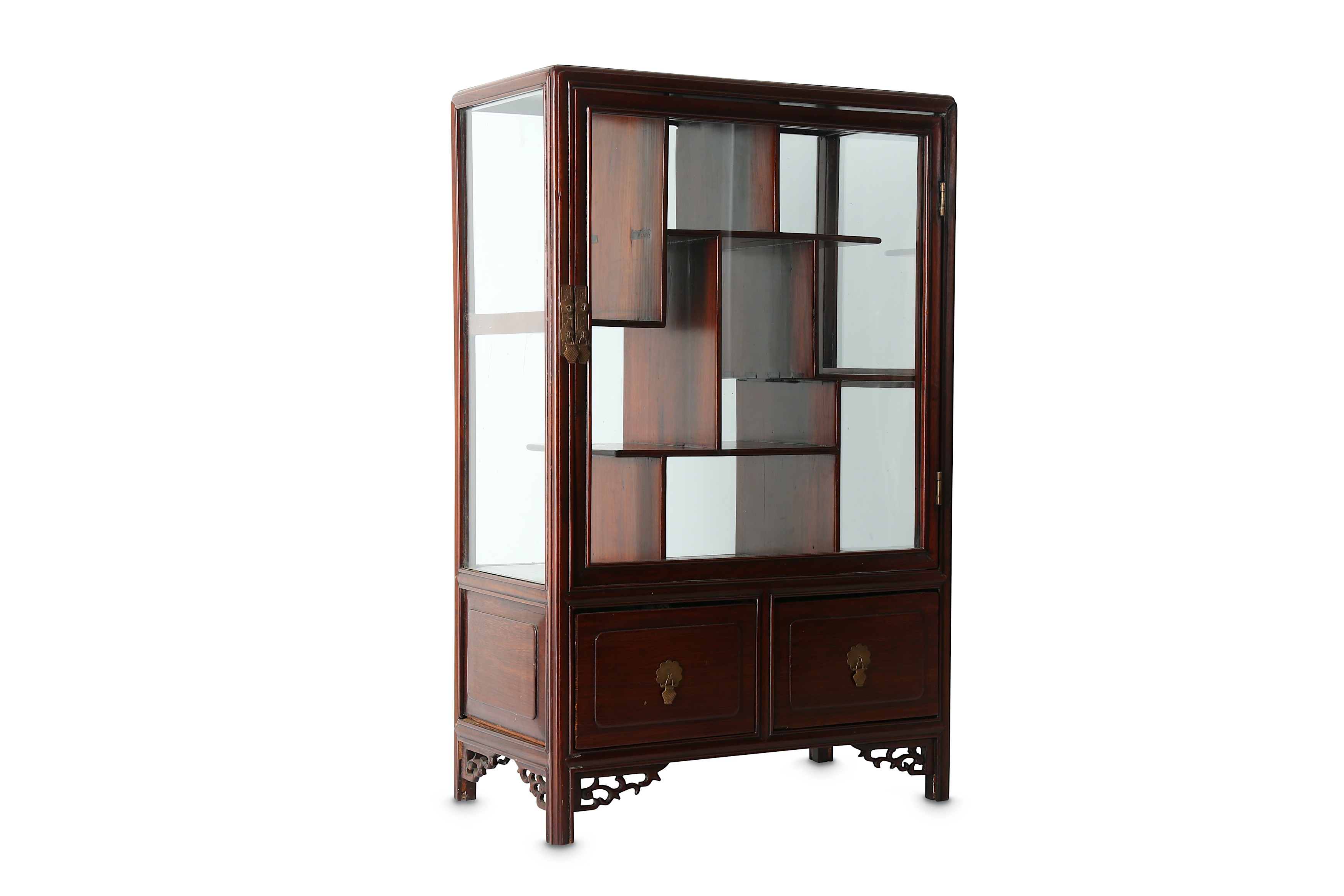 Lot 453 - A CHINESE DISPLAY CABINET. Qing Dynasty.