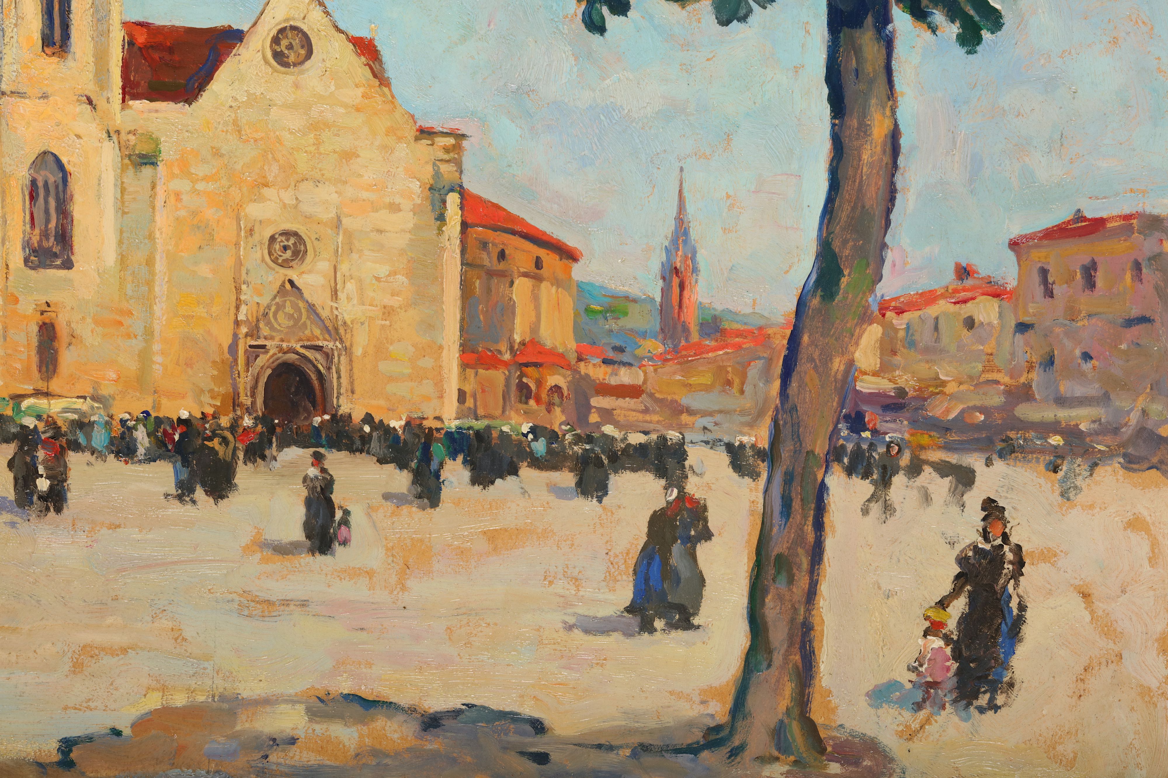 Lot 220 - LOUIS AZEMA (FRENCH 1876–1963) Place de la