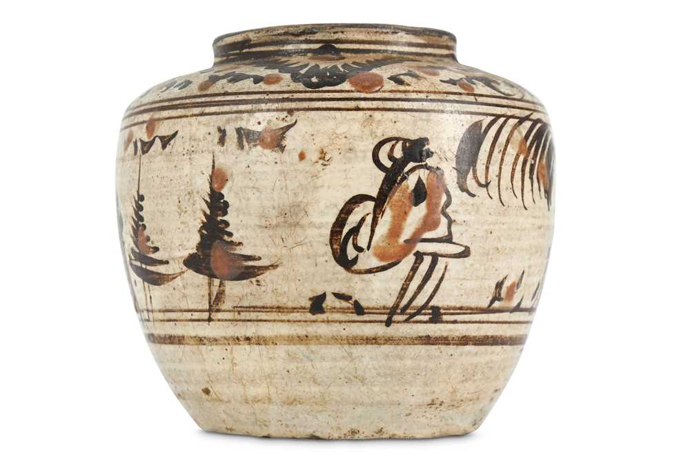 Lot 953 - A CHINESE CIZHOU JAR. Song Dynasty, or later.