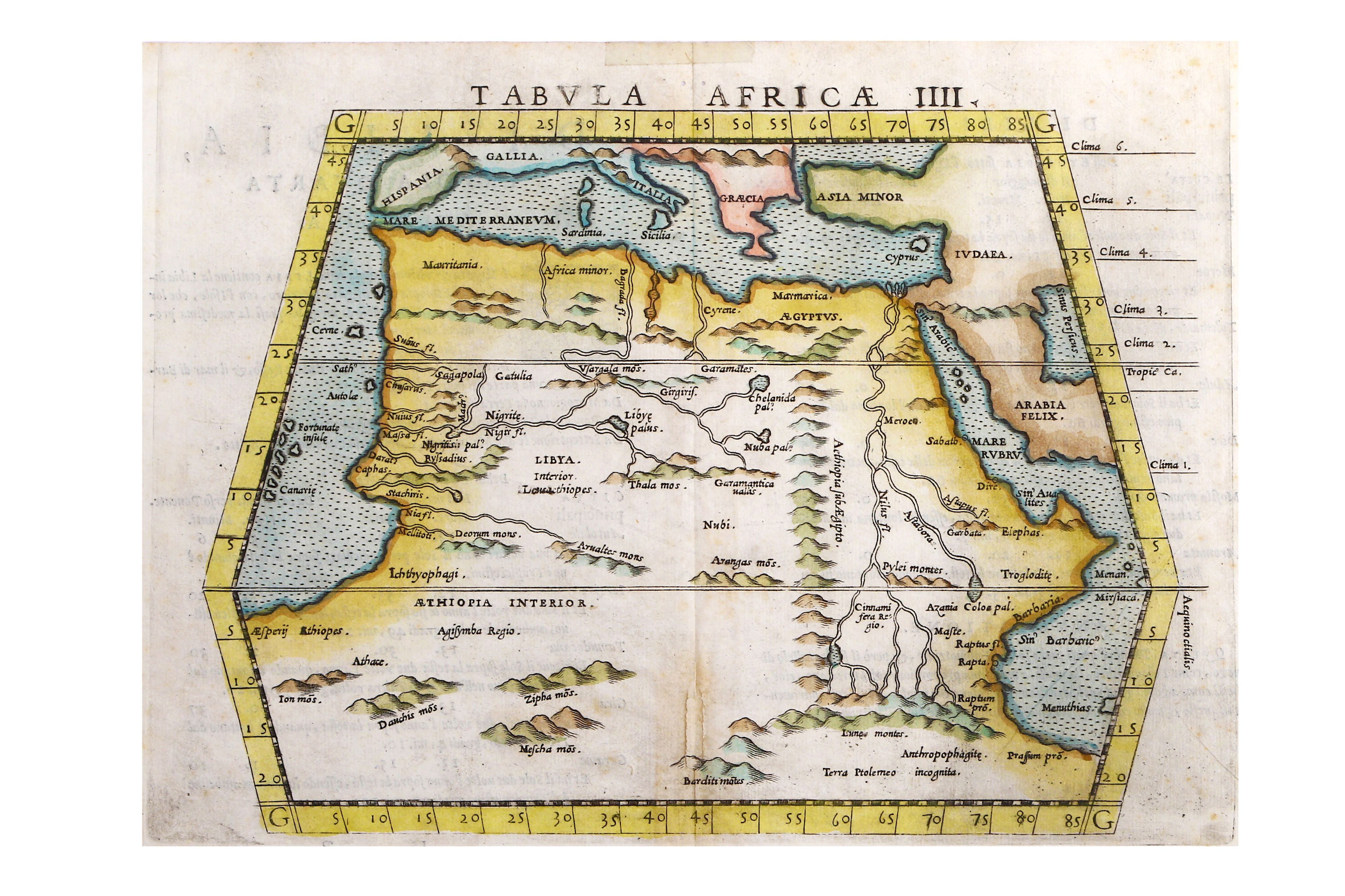 Lot 34 - Egypt.- Miniature Maps Gastaldi (Giacomo)