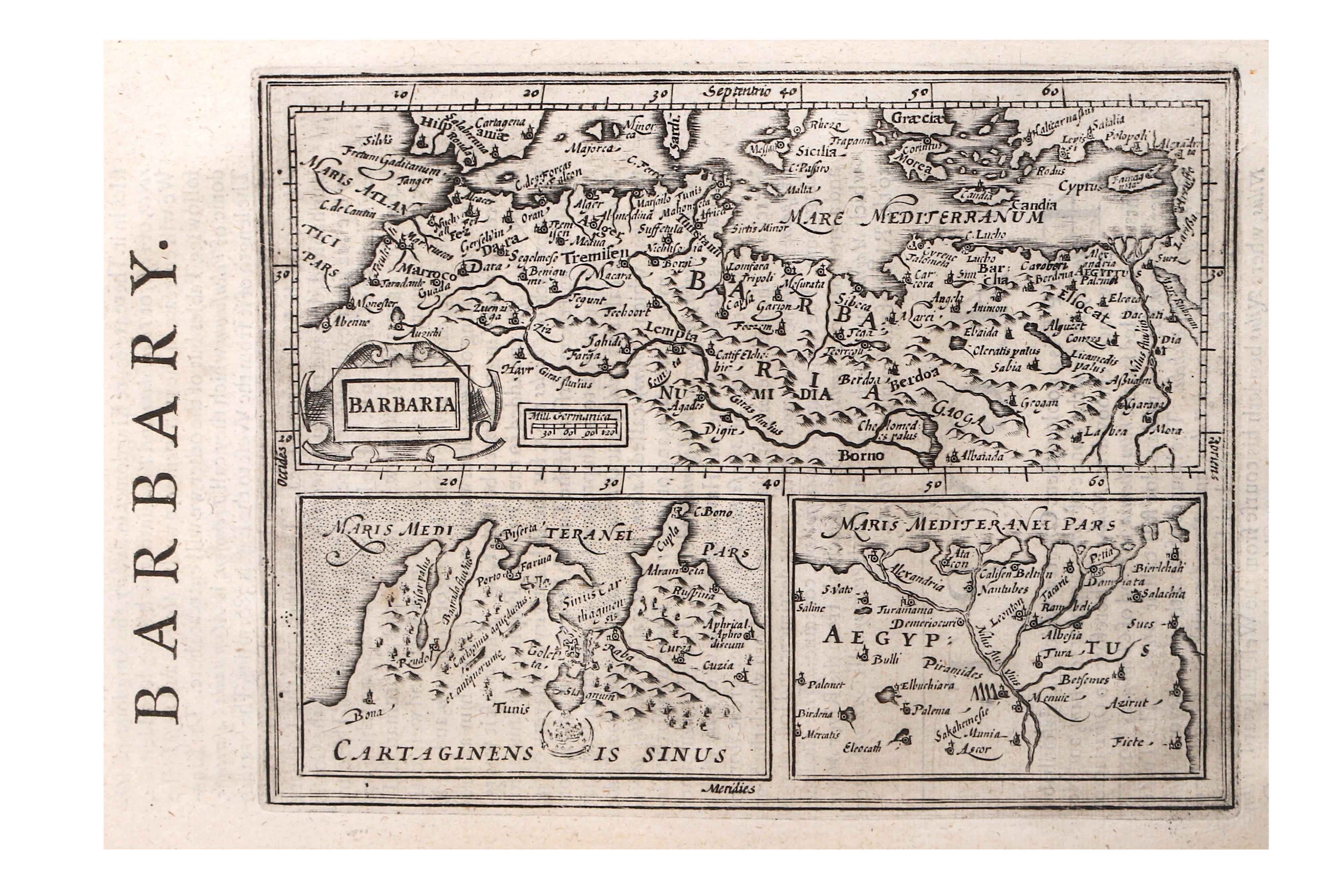 Lot 34 - Egypt.- Miniature Maps Gastaldi (Giacomo)