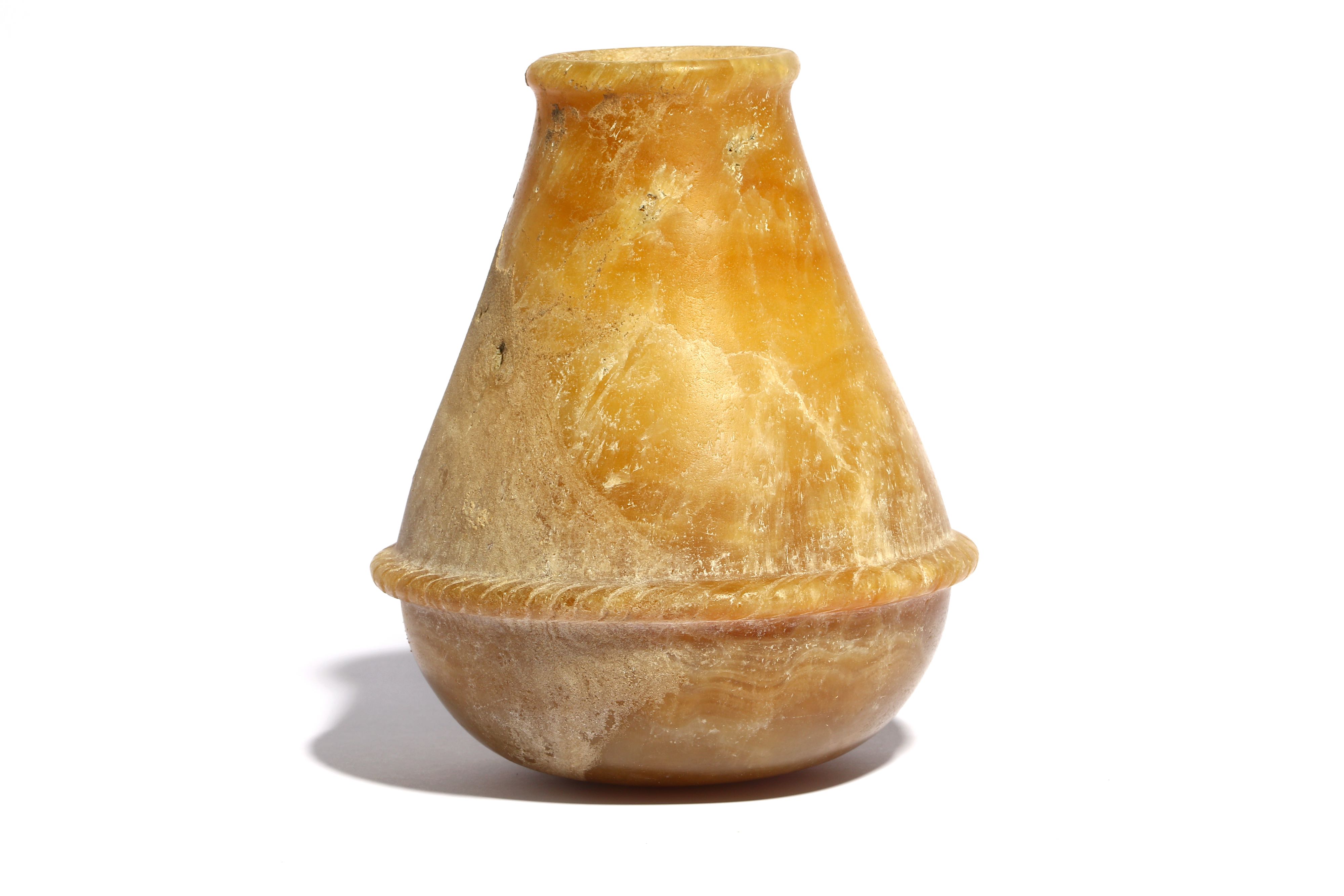 Lot 167 - AN EGYPTIAN ALABASTER VESSEL New Kingdom,