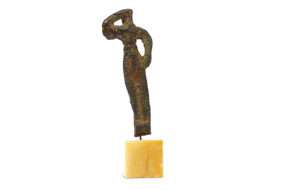 Lot 94 - A MINOAN BRONZE MALE FIGURE Circa 1600 B.C.