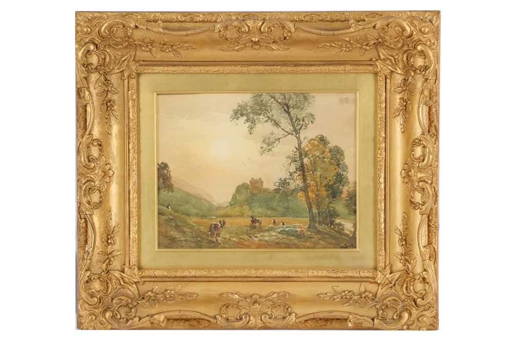 Lot 538 - TOM SCOTT (SCOTTISH 1854-1927) Newark castle