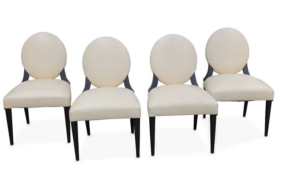 Lot 365 - A set of four contemporary 'Louis' chairs,