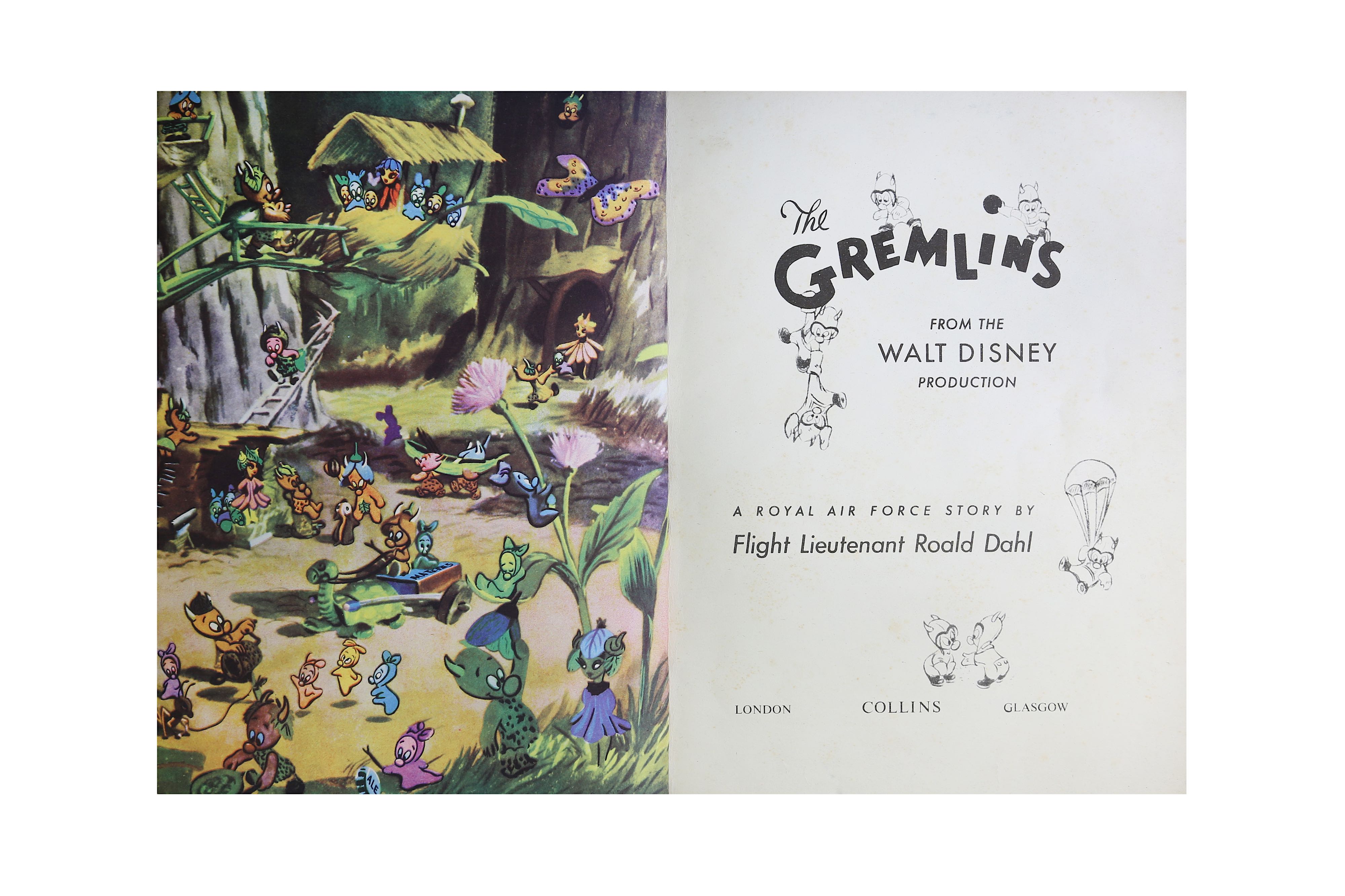 Lot 249 - Dahl (Roald) The Gremlins..., PROOF COPY,