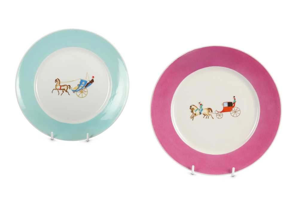Lot 65 - GIO PONTI: A pair of plates, 1950s for