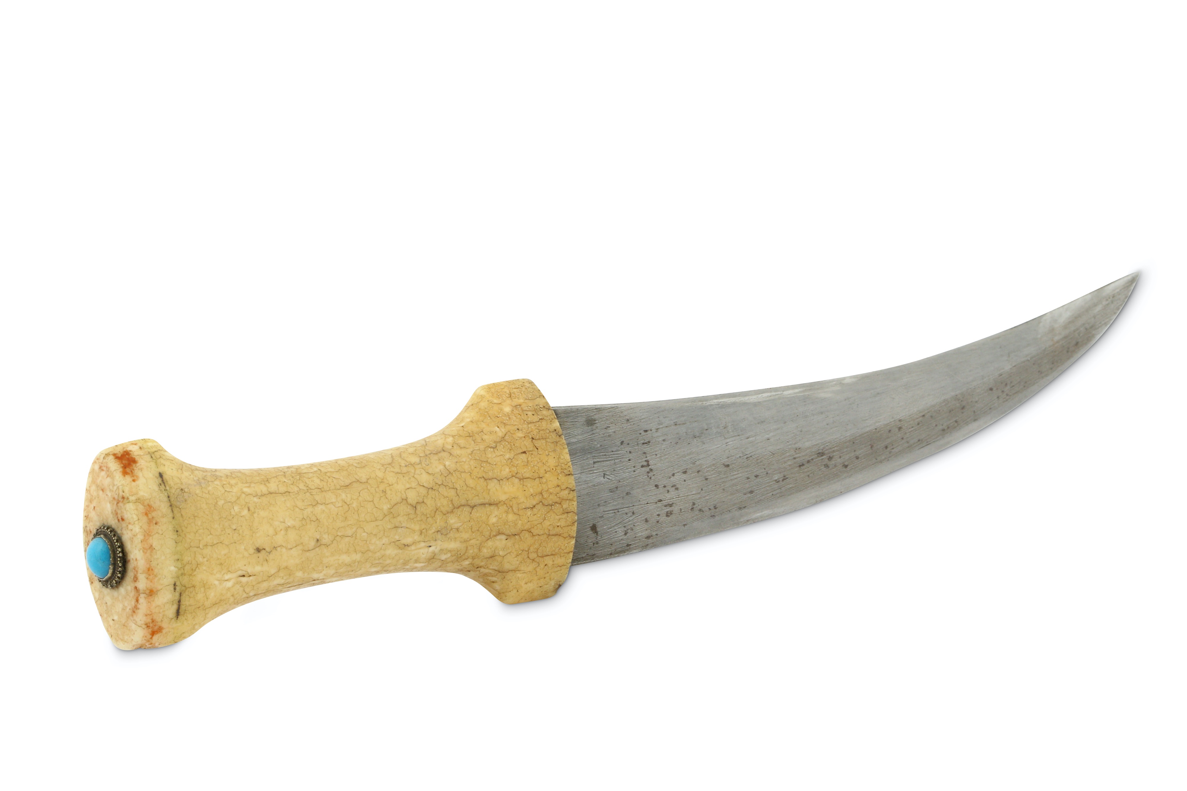 Lot 343 - λ A WALRUS IVORY-HILTED KARD DAGGER