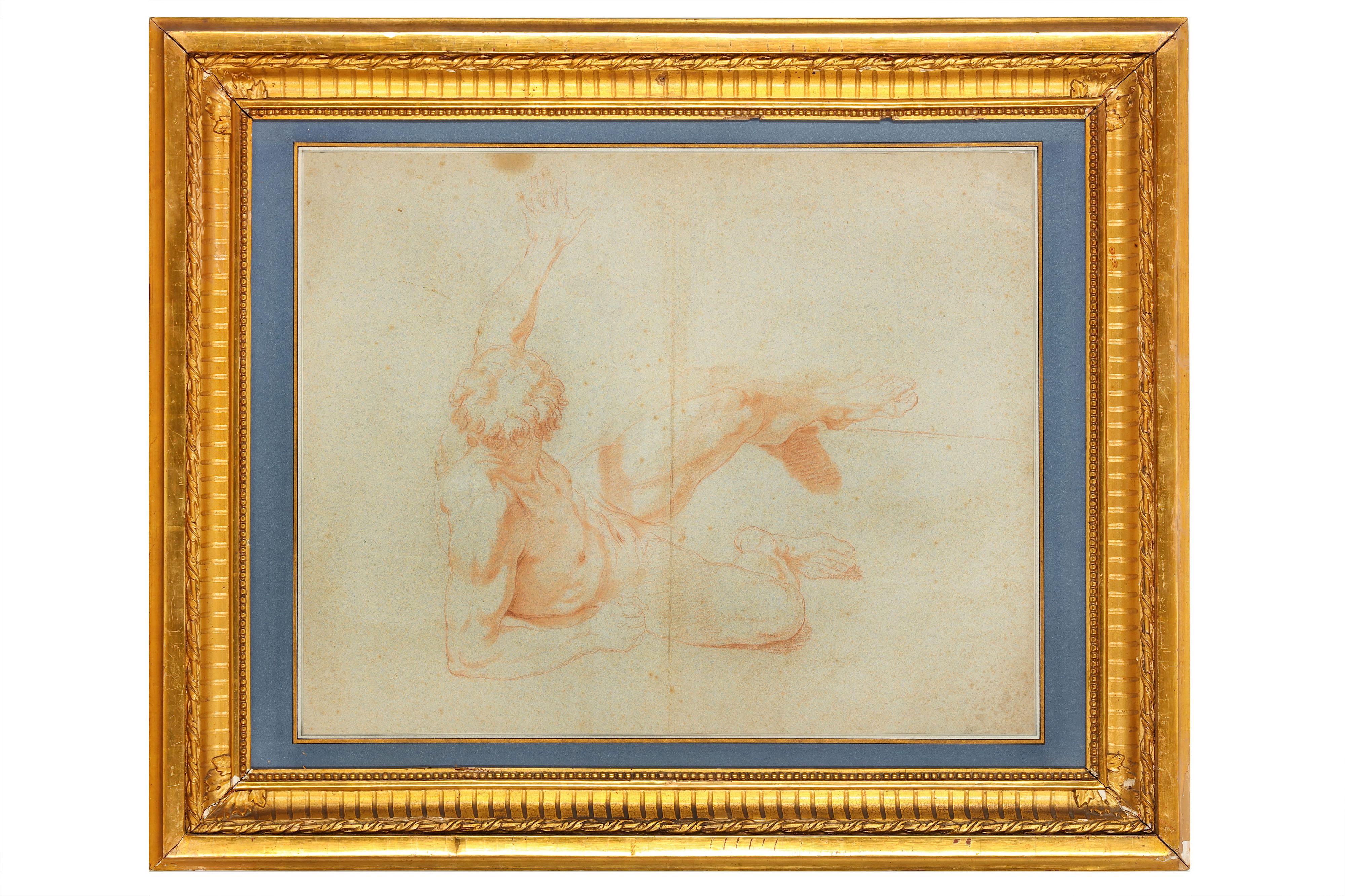 Lot 33 - ROMAN SCHOOL (LATE 17TH CENTURY) Study of a