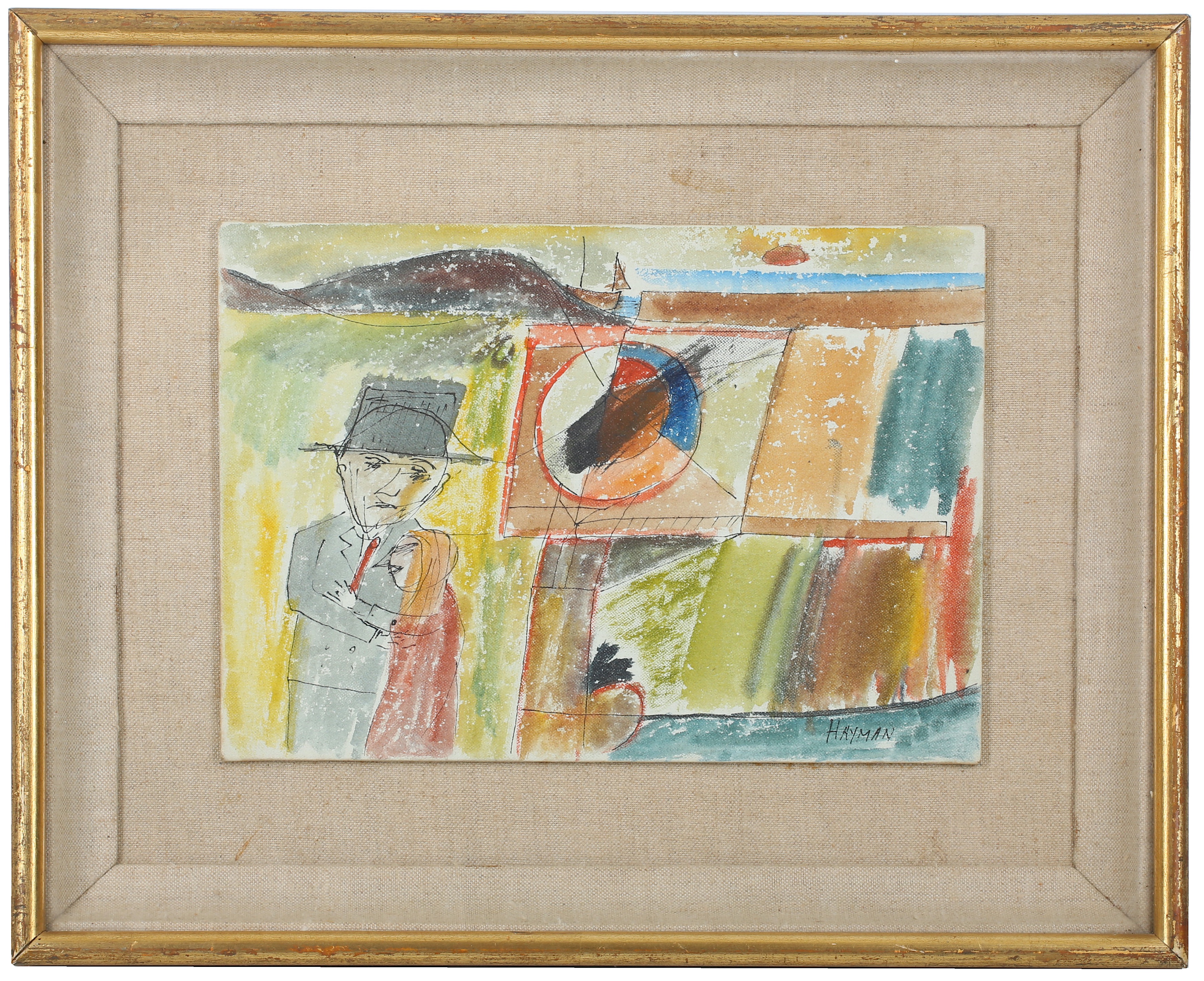 Lot 48 - PATRICK HAYMAN (1915-1988) Lovers near the