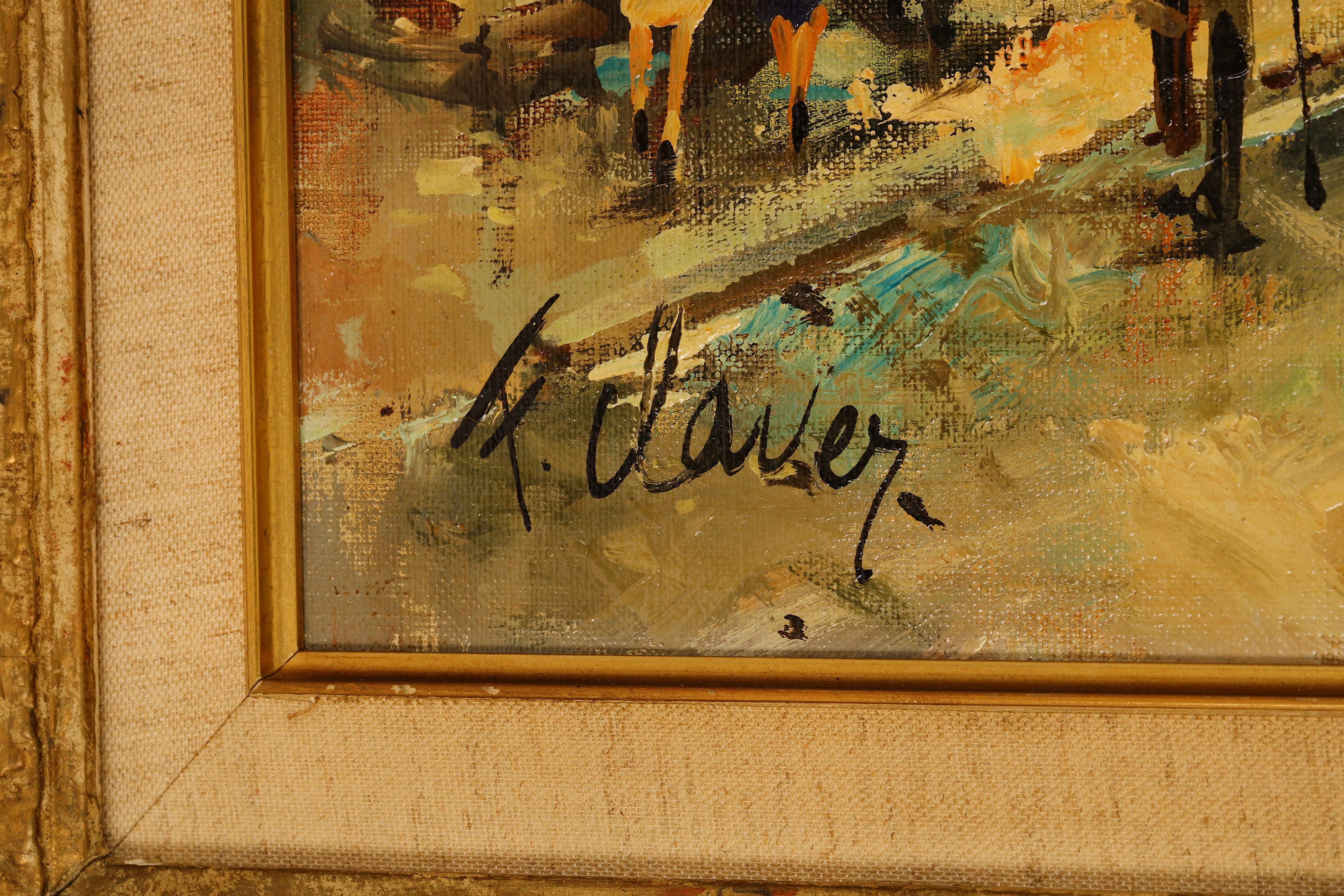 Lot 552 - FERNAND CLAVER (1918-C.1961) A Parisian