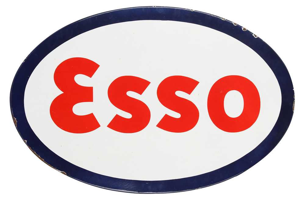 Lot 683 - A late 20th Century Esso enamelled