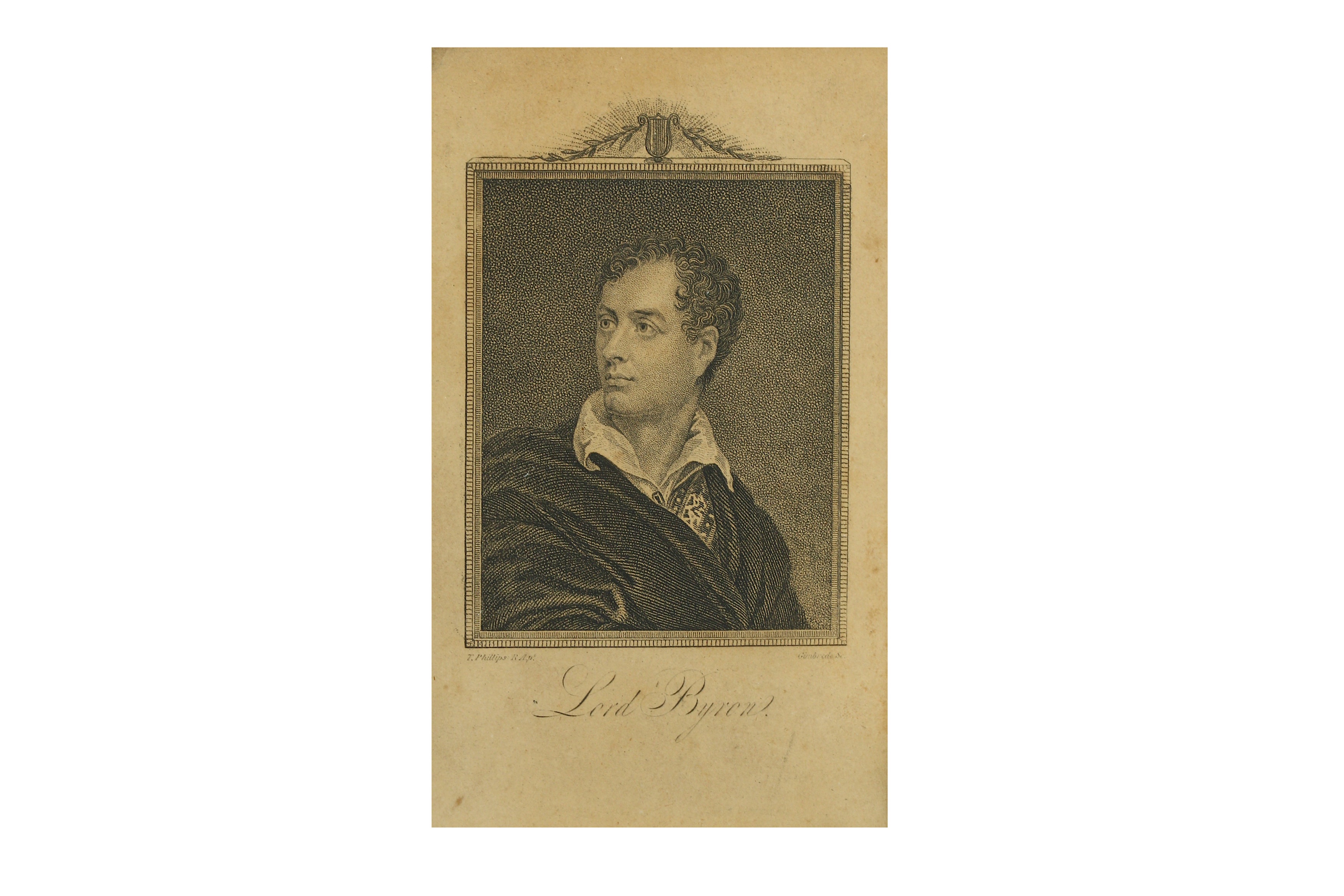 Lot 24 - AN ENVELOPE WITH BYRON'S SIGNATURE AND