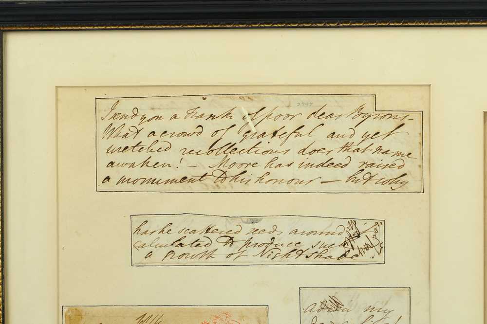 Lot 24 - AN ENVELOPE WITH BYRON'S SIGNATURE AND