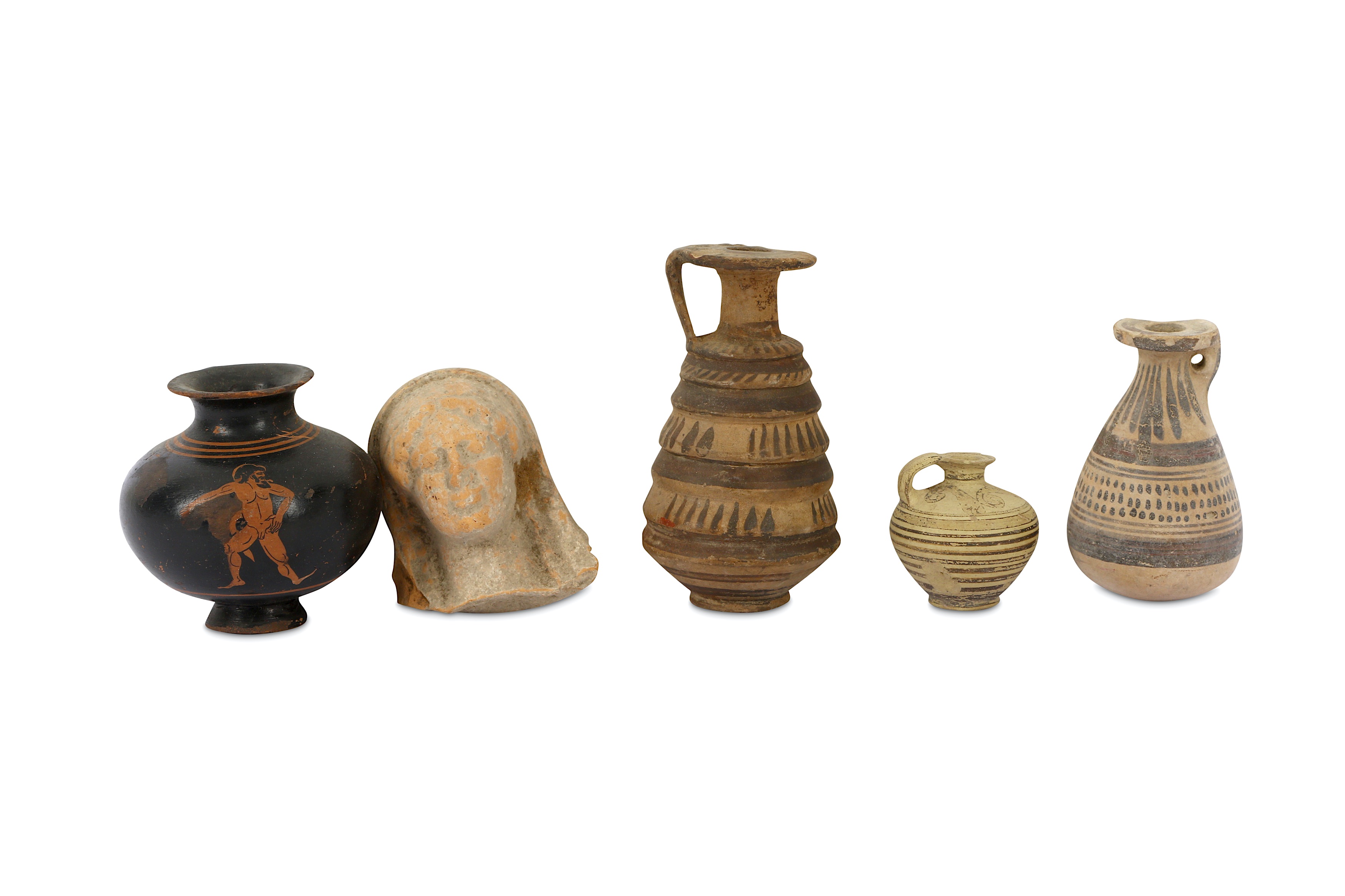 Lot 324 - A GROUP OF POTTERY PIECES Including an after