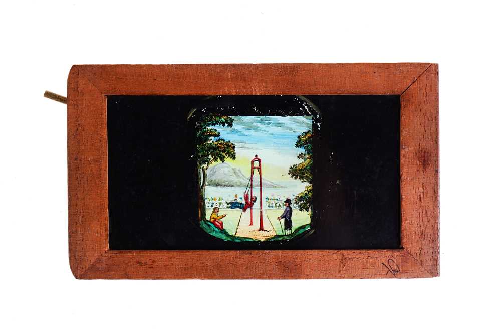 Lot 349 - A GROUP OF NINE HAND PAINTED MAHOGANY MAGIC
