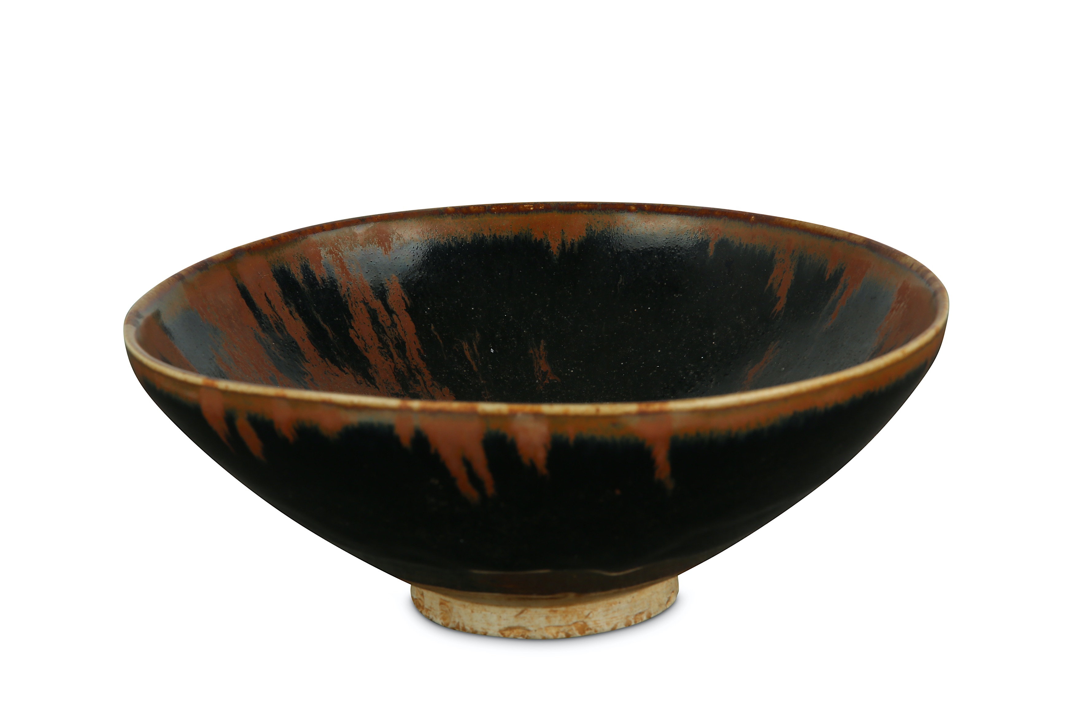 Lot 317 - A CHINESE JIAN BOWL. Decorated with black