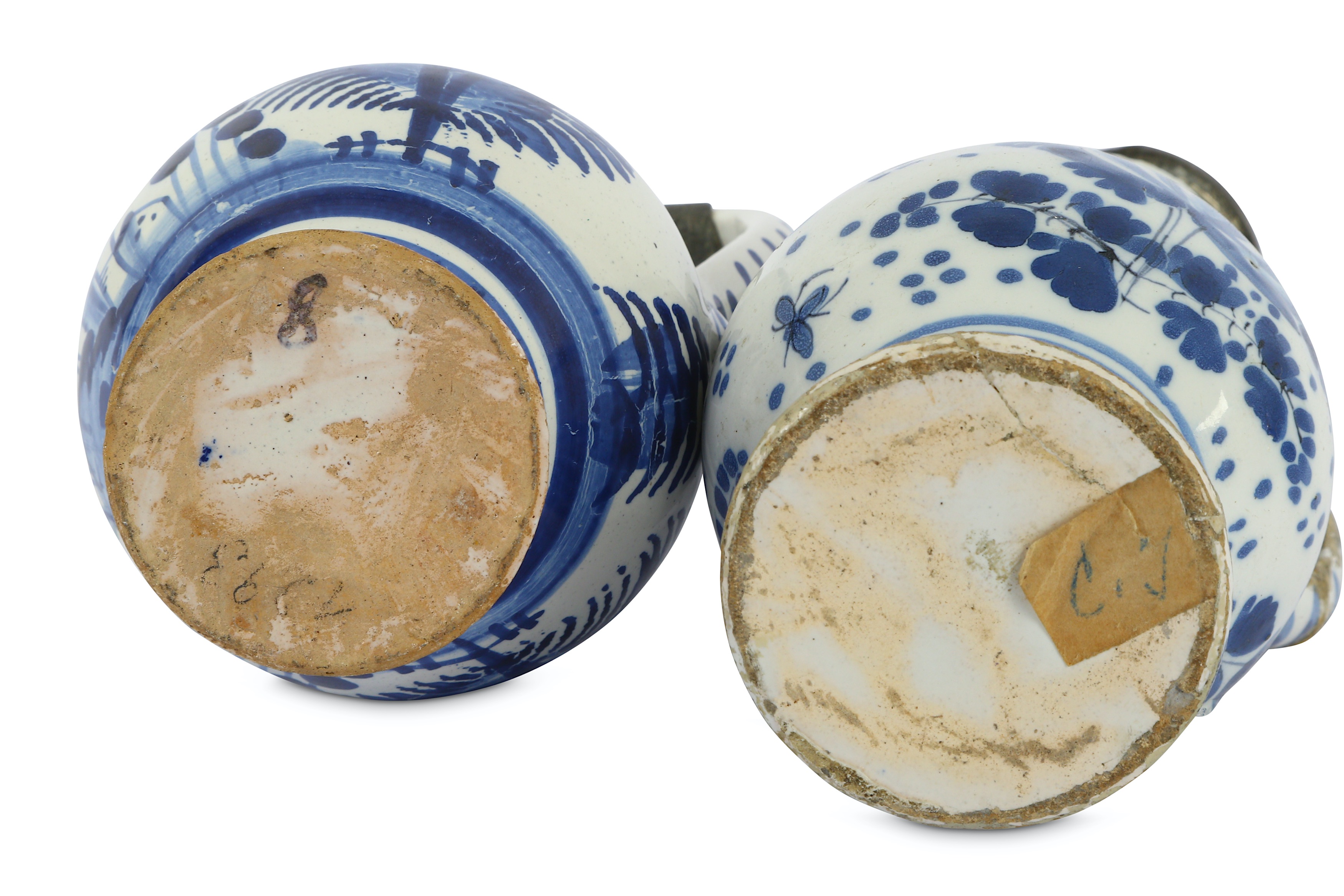 Lot 384 - Two 18th Century German Hanau Fayence blue