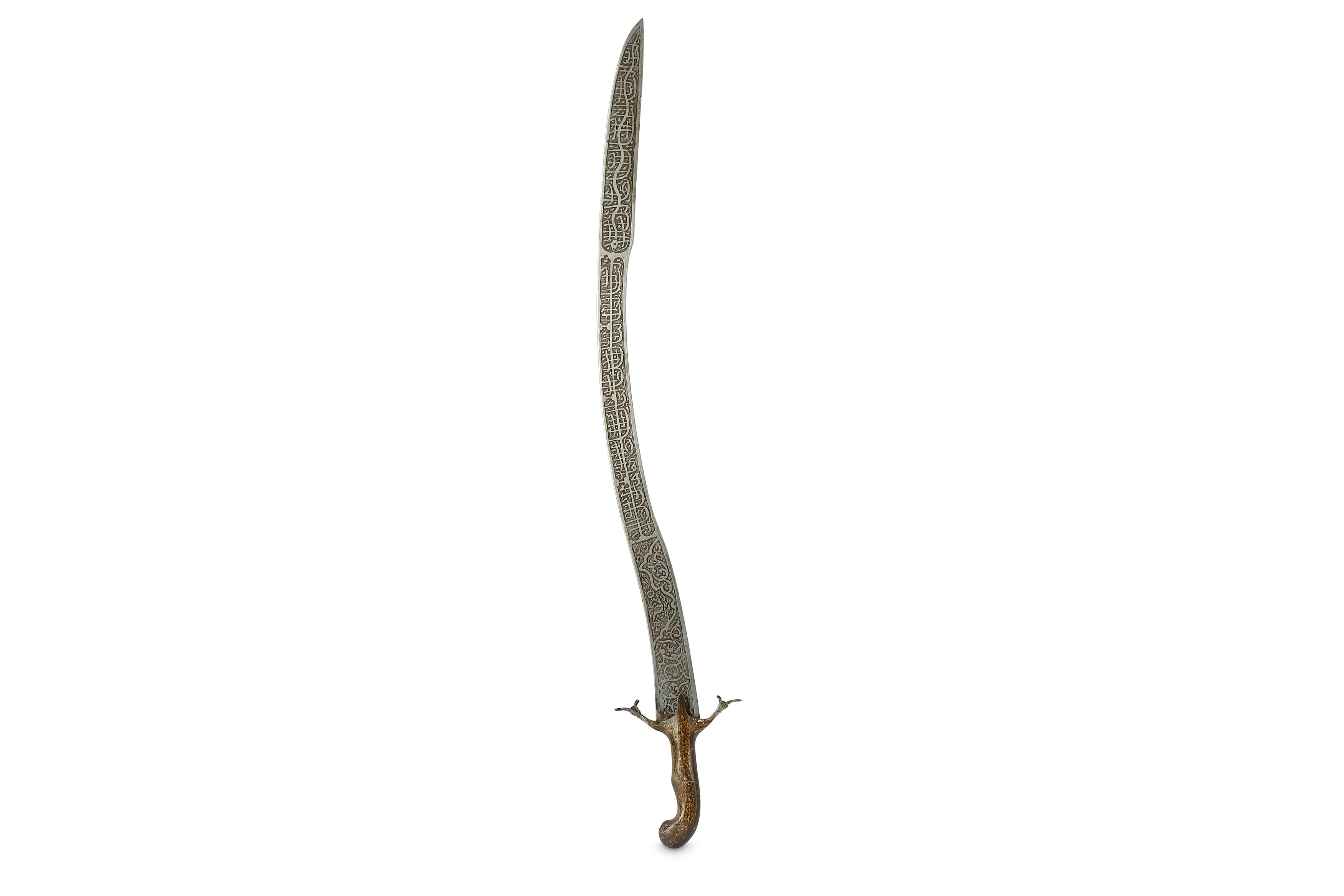 Lot 182 - A SAFAVID-REVIVAL SHAMSHIR (SWORD)
