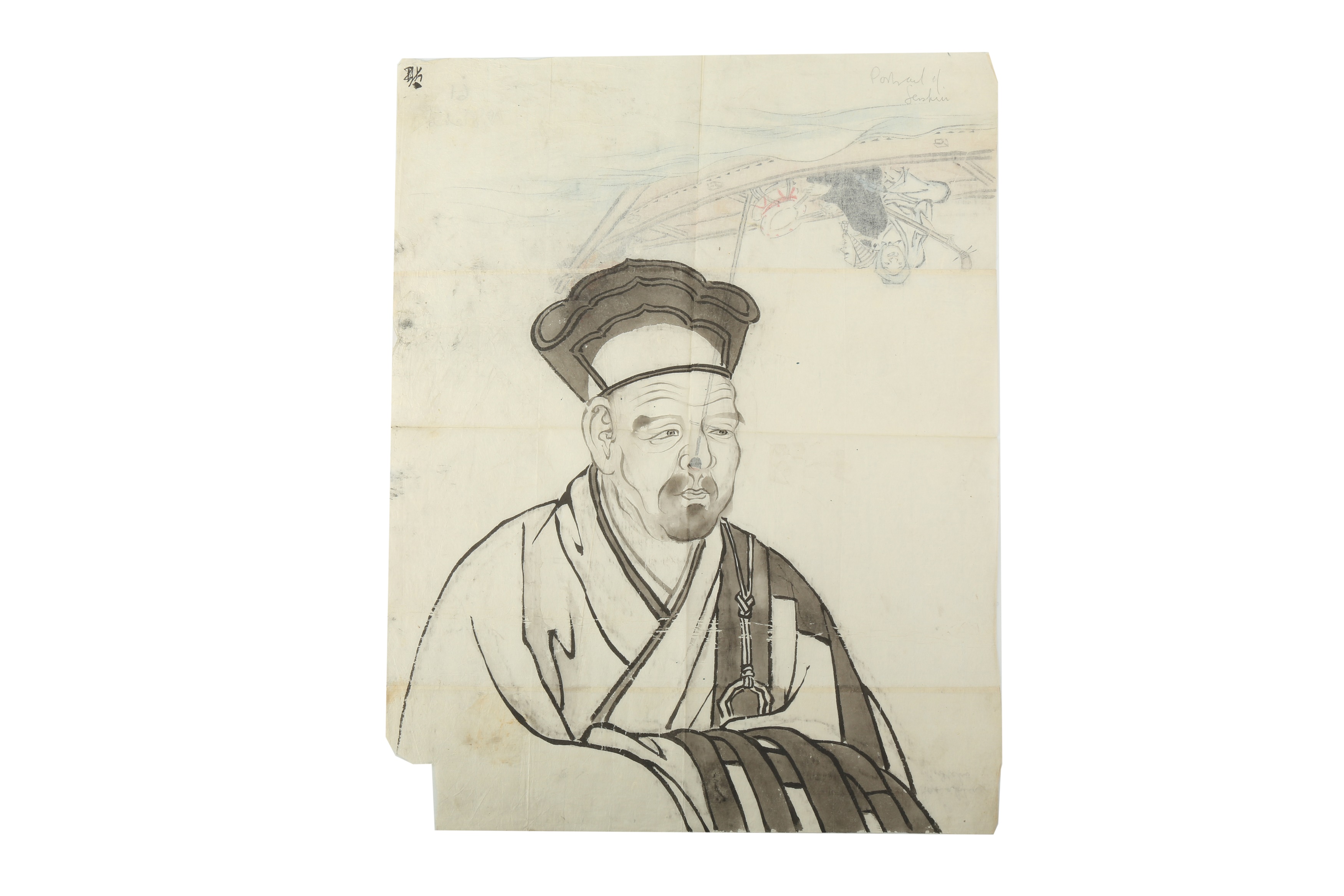 Lot 672 - A LARGE GROUP OF KANO JAPANESE PAINTINGS.