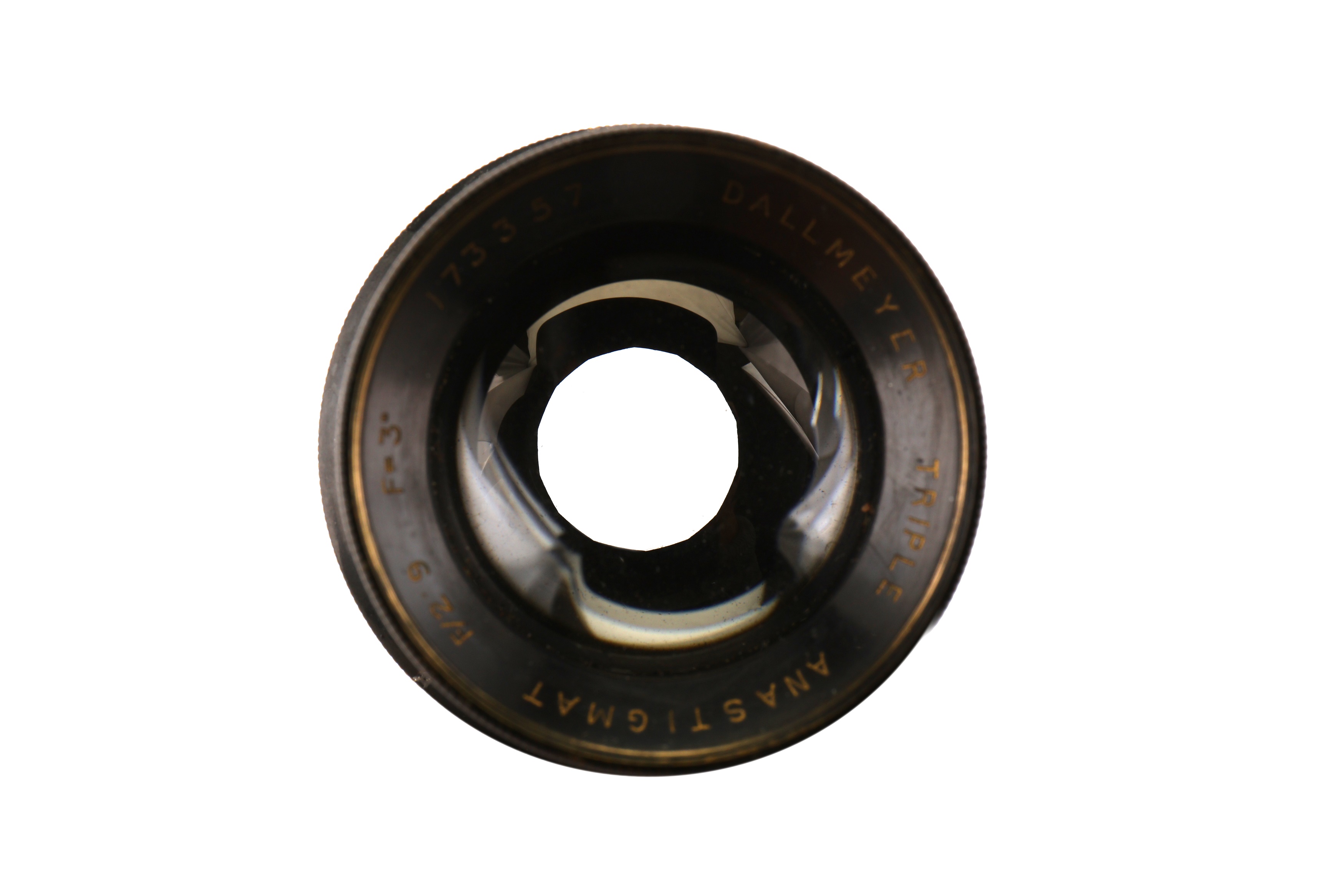 Lot 147 - A Dallmeyer 3" f/2.9 Triple Anastigmat Lens