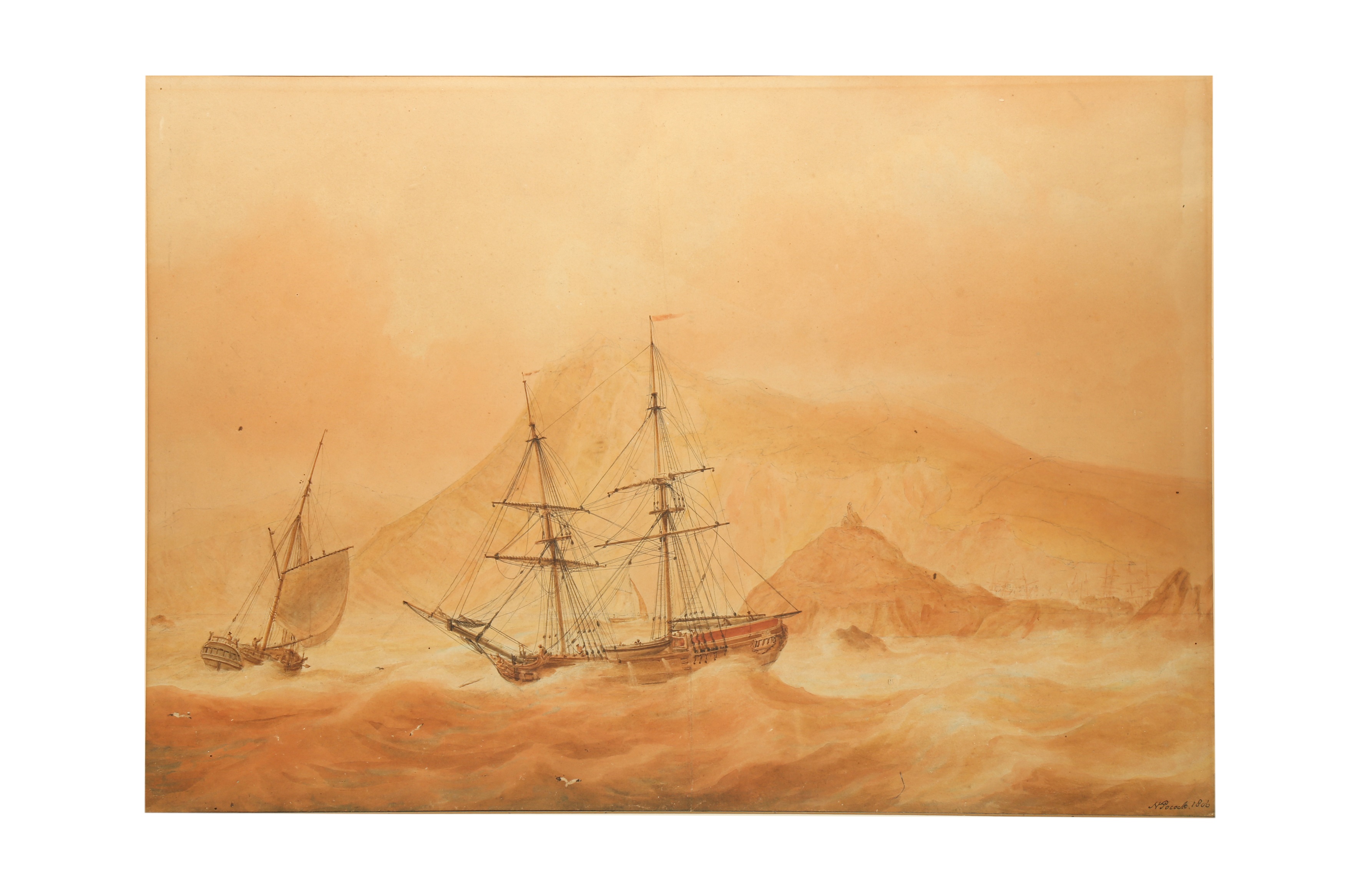 Lot 110 - NICHOLAS POCOCK (BRITISH 1740-1821)