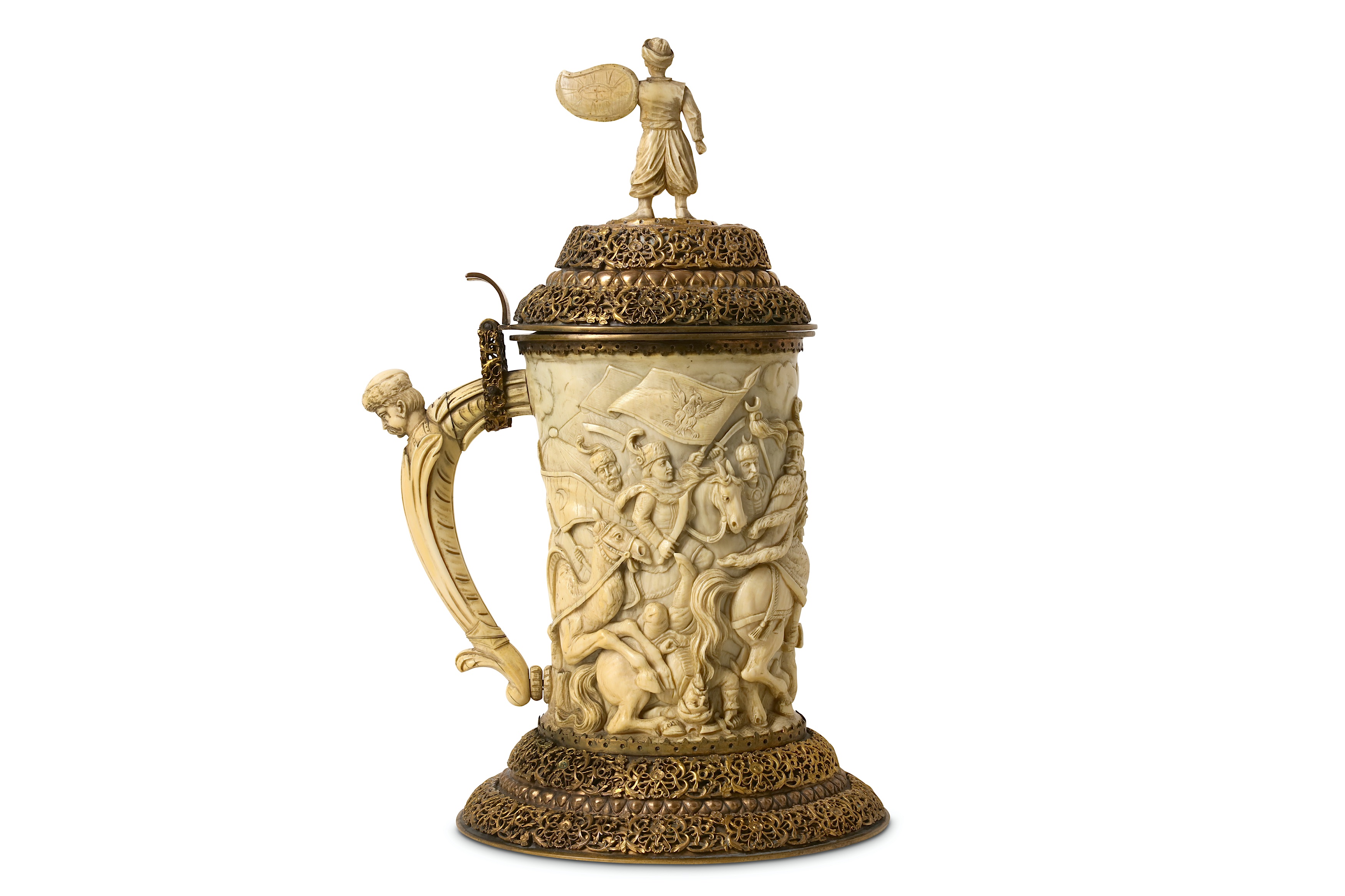 Lot 143 - A MAGNIFICENT 19TH CENTURY GERMAN IVORY