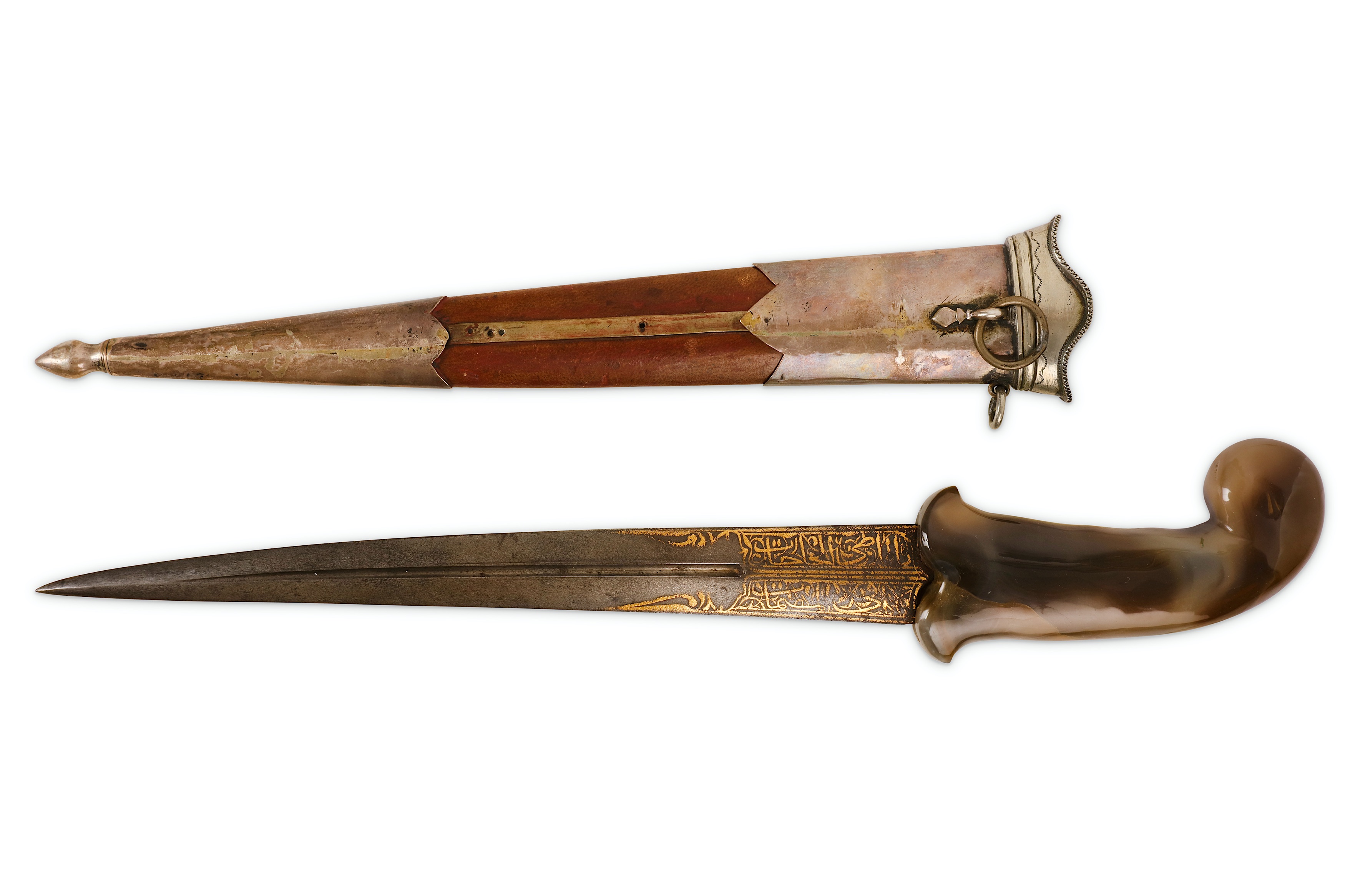 Lot 145 - AN 18TH / 19TH CENTURY OTTOMAN DAGGER WITH
