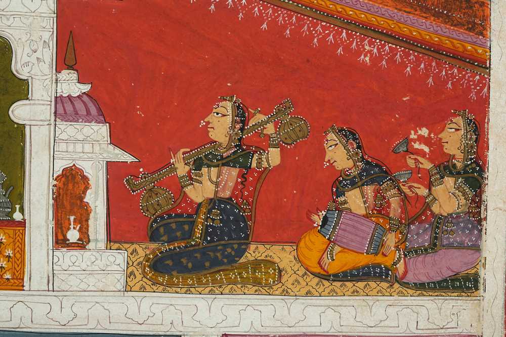 Lot 266 - AN ILLUSTRATION TO A RAGAMALA SERIES: SHRI