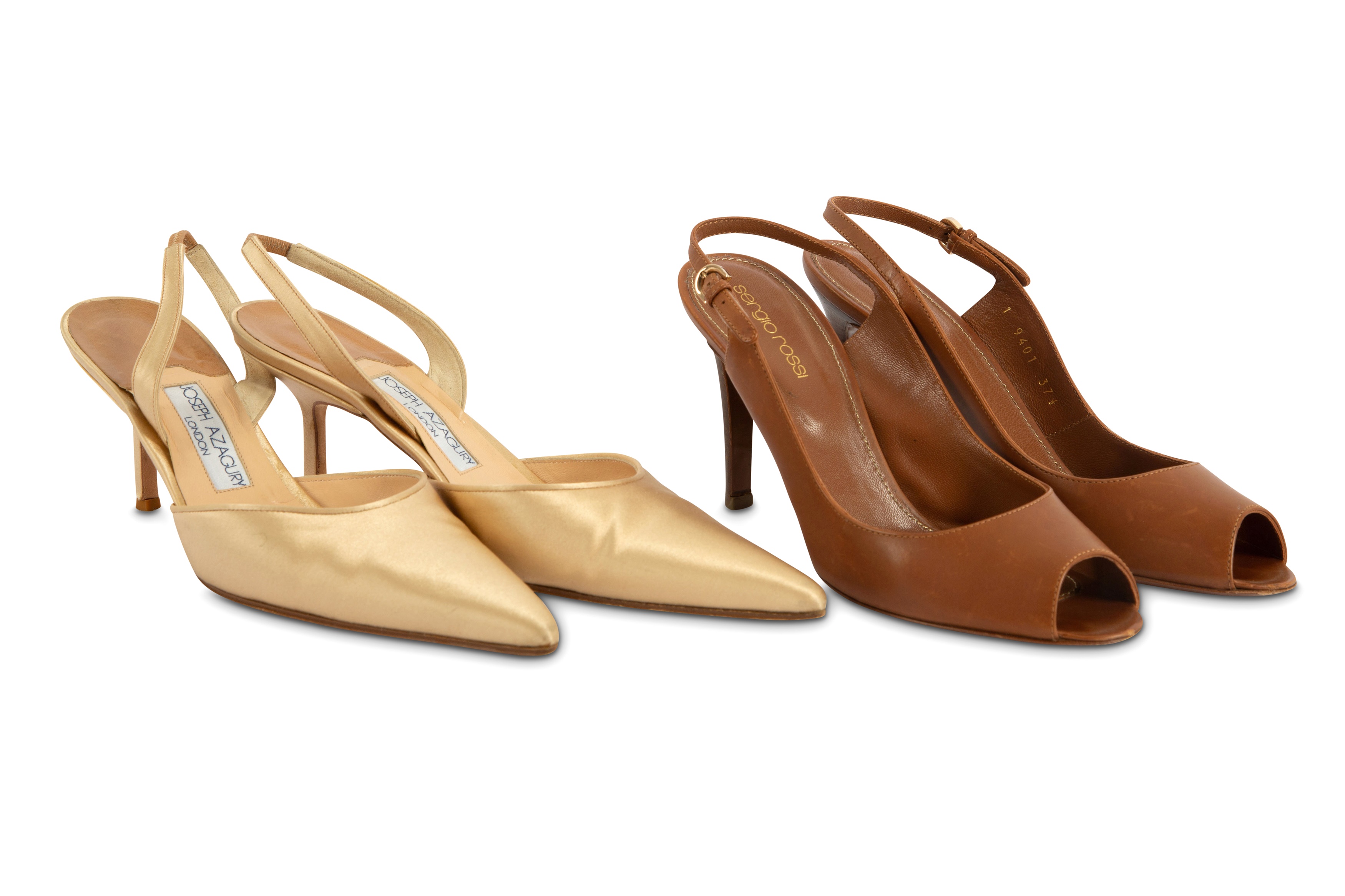 Lot 160 - Two Pairs of Designer Slingback Heels - Size