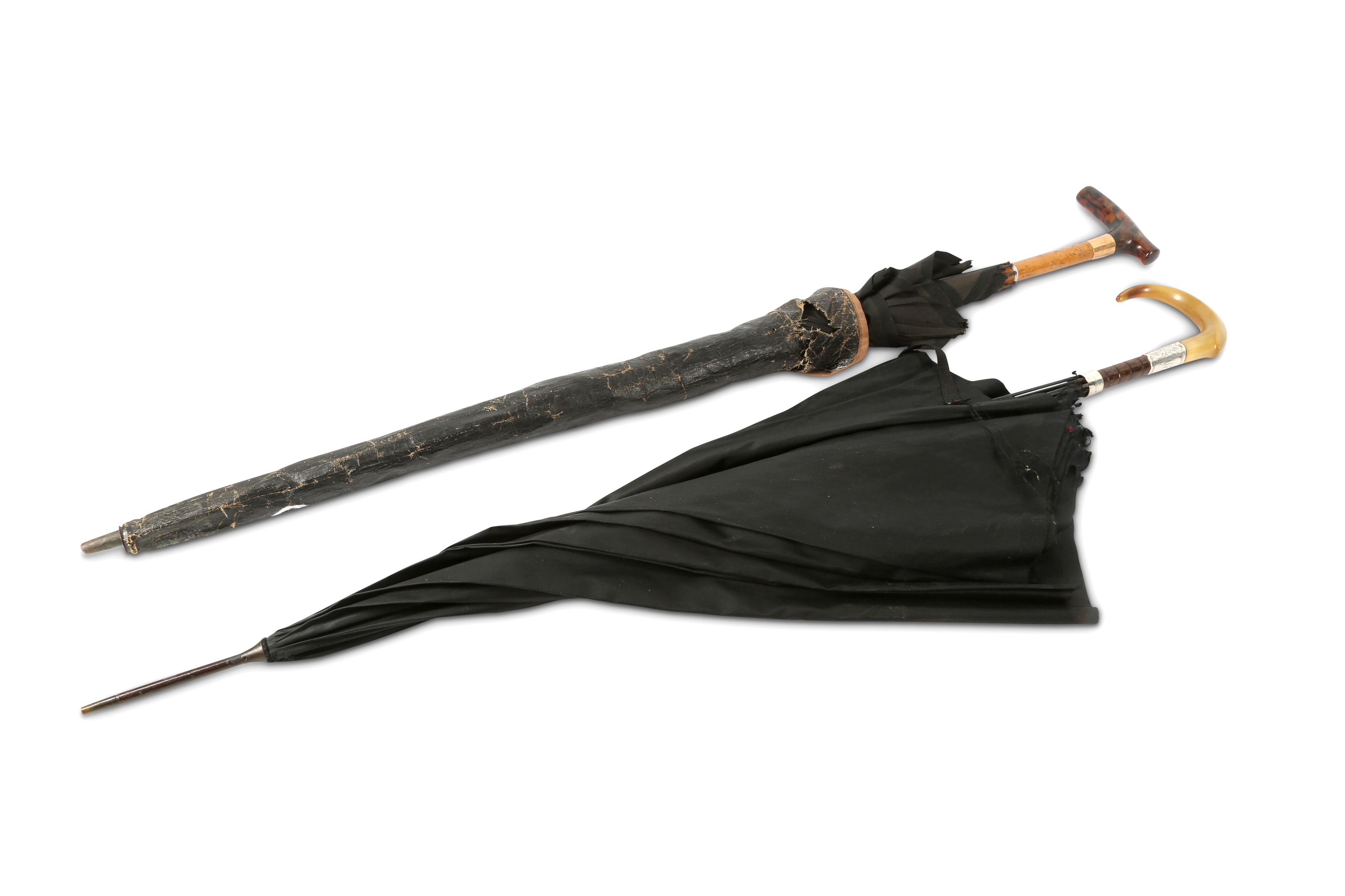 Lot 458 - A Briggs of London umbrella, with 15ct gold