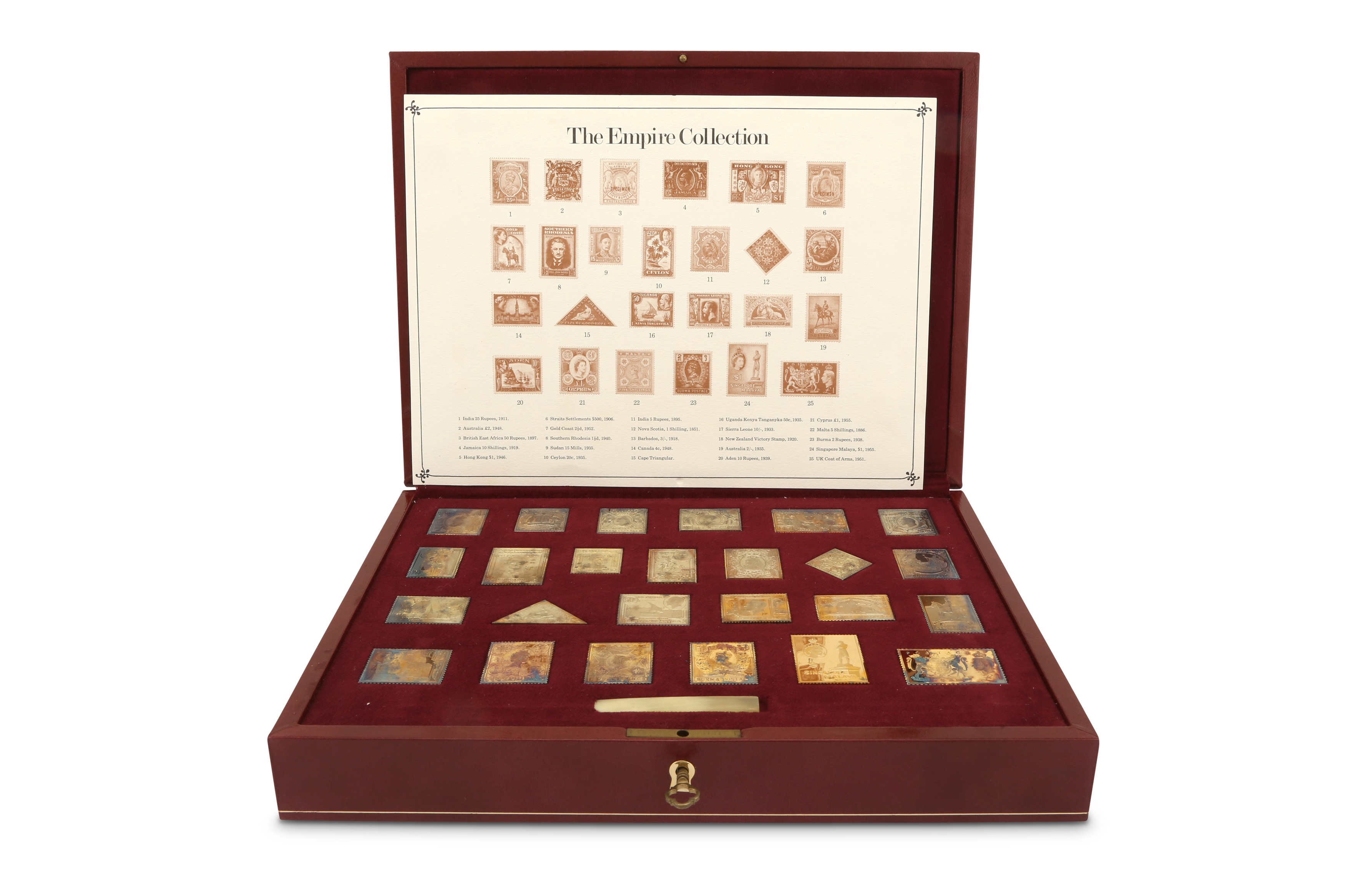 Lot 85 - 'The Empire Collection' silver gilt proof