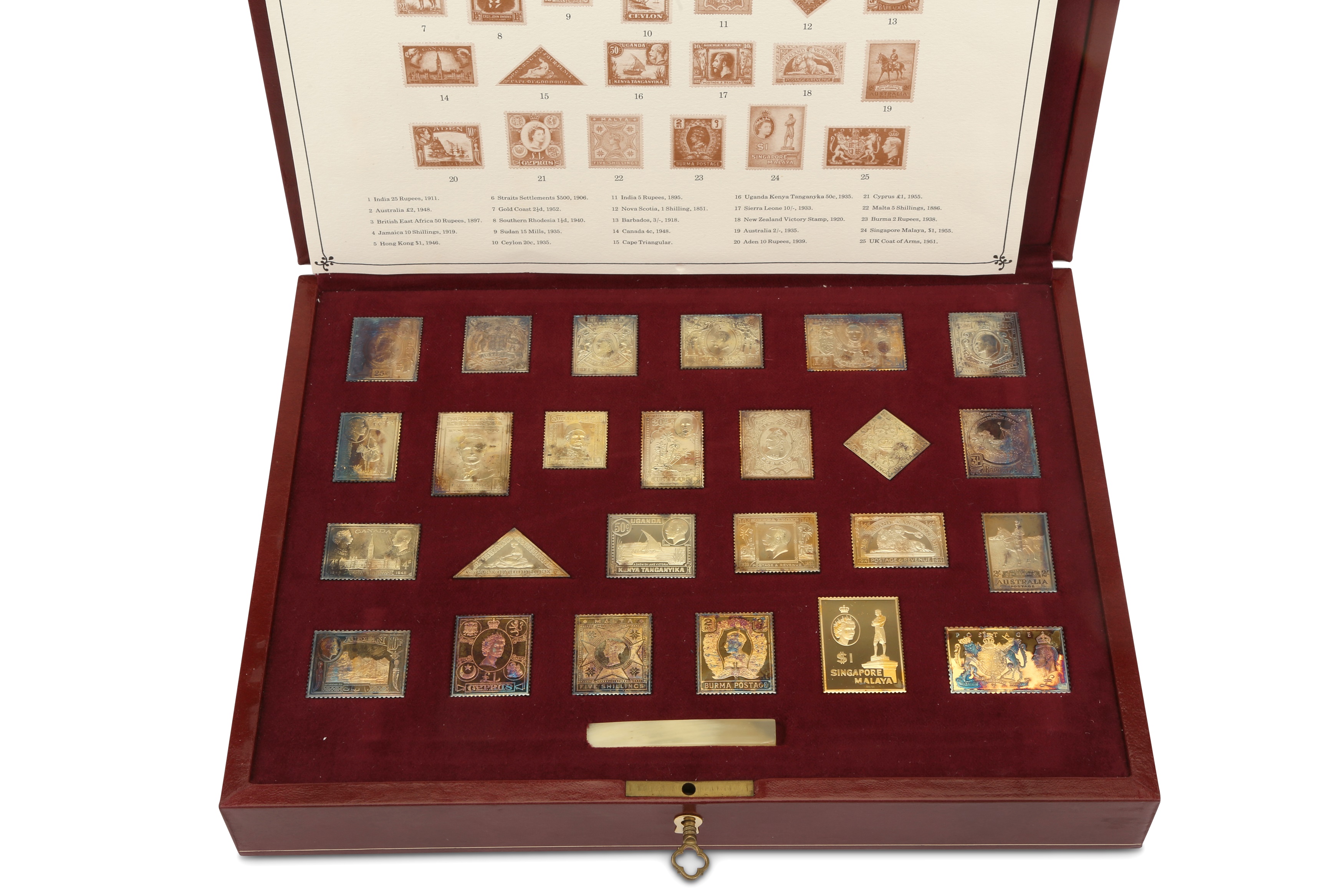 Lot 85 - 'The Empire Collection' silver gilt proof