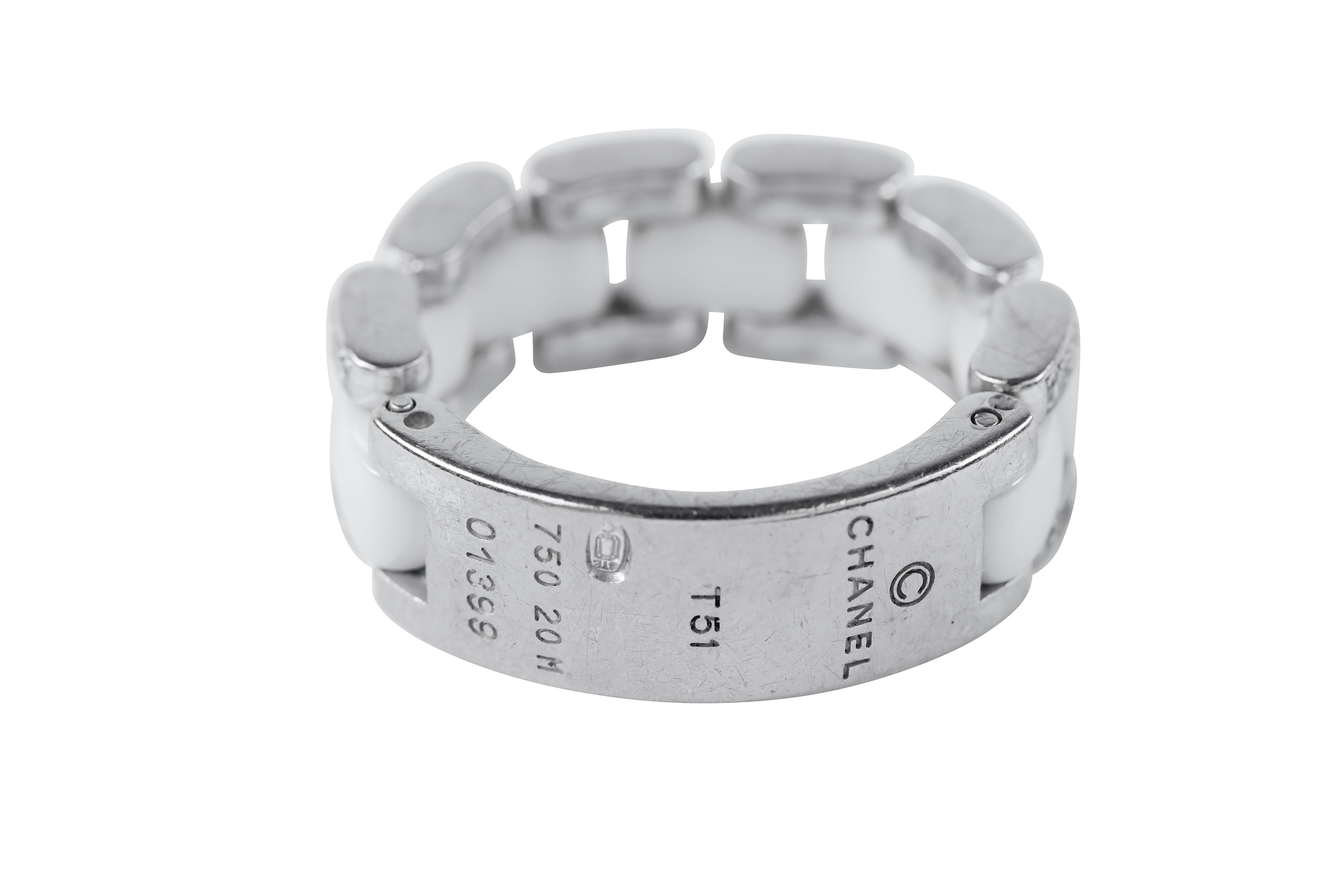 Lot 47 - A ceramic and diamond-set 'Ultra' ring, by