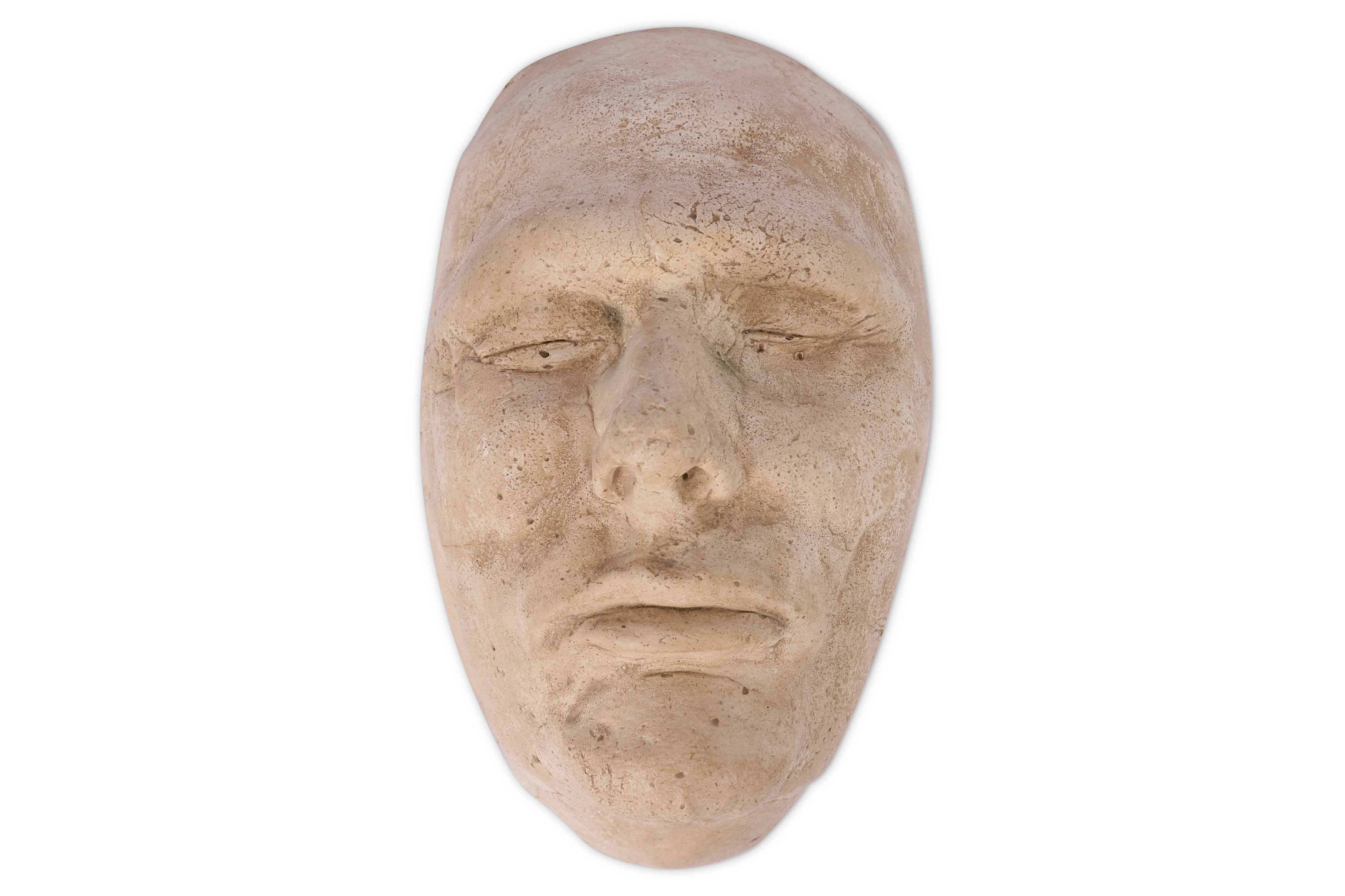 Lot 24 - A PAIR OF PLASTER DEATH MASKS OF BURKE AND